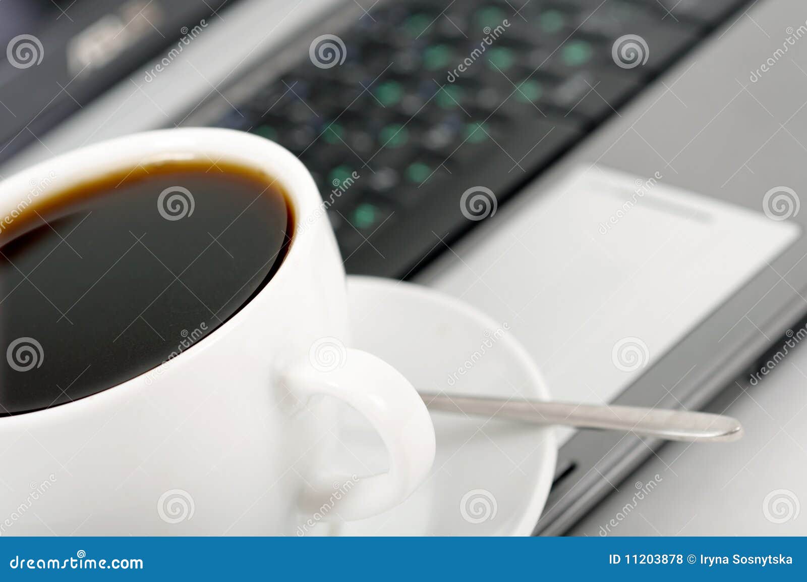 Coffee and laptop stock photo. Image of cafe, business - 11203878
