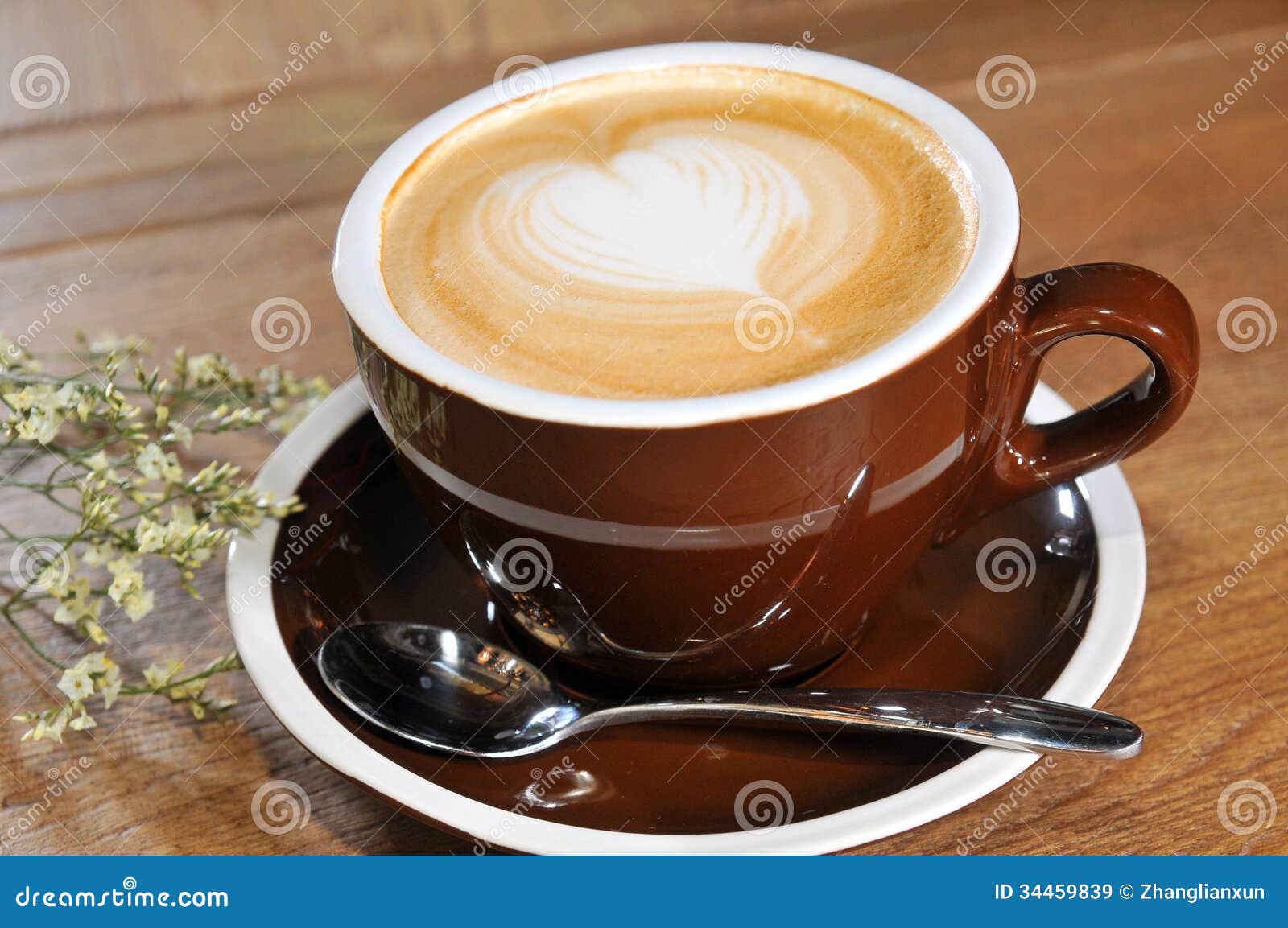Coffee latte stock image. Image of decaf, cafe, organic - 34459839