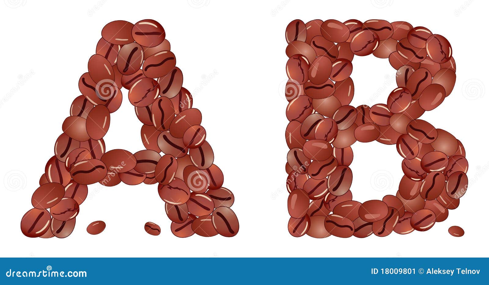 Coffee letter stock vector. Illustration of white, texture - 18009801