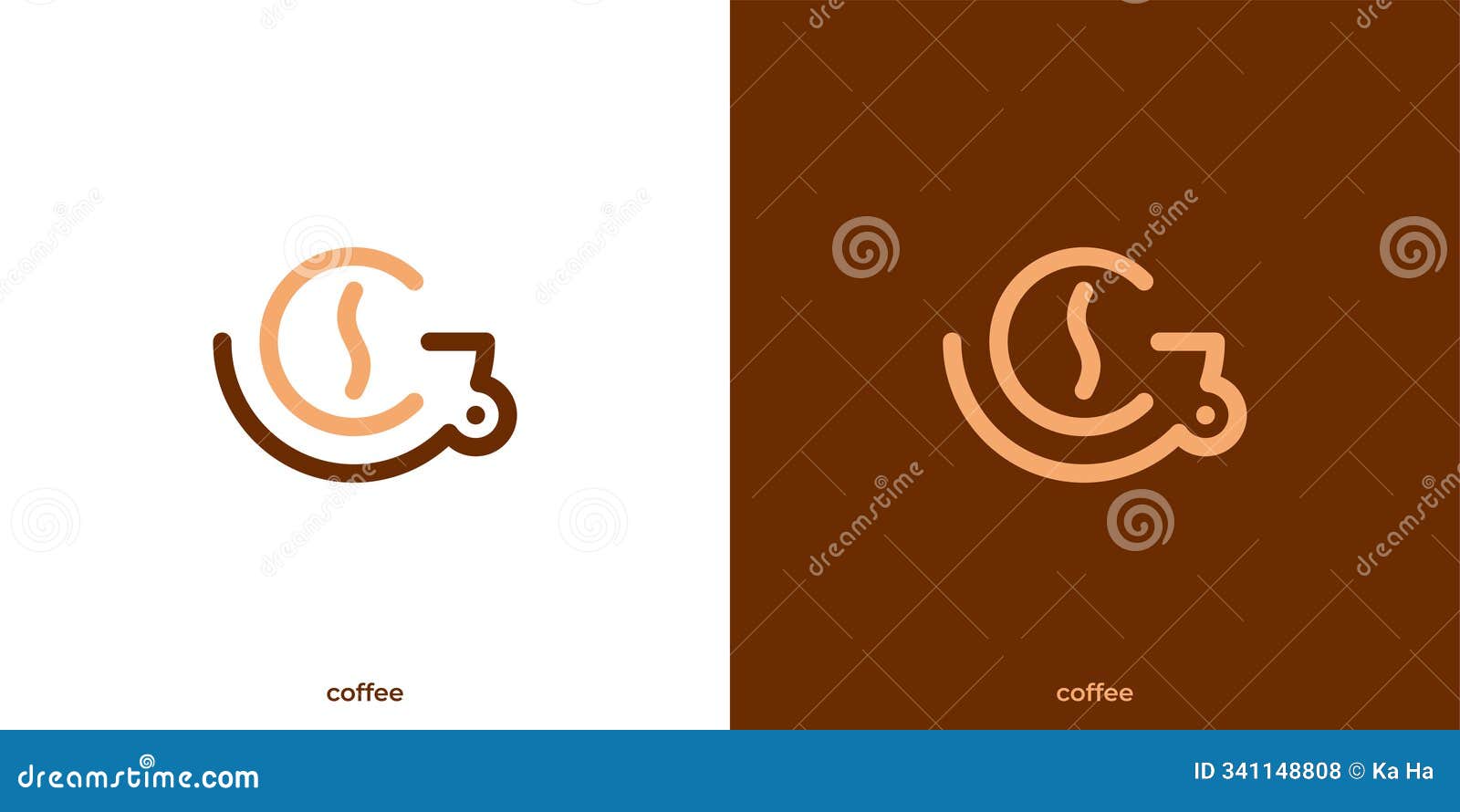 Simple Coffee Logo. Coffee Cup and Letter C Initials with Minimalist ...