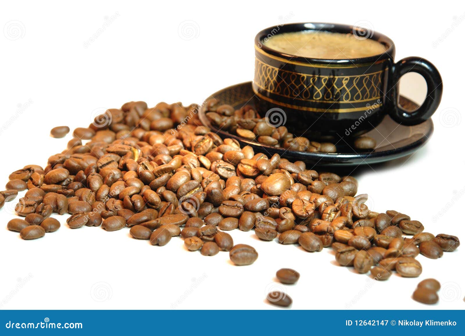 Coffee in light stock image. Image of handful, cappuccino - 12642147