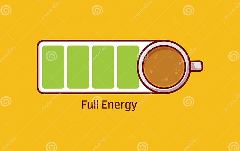 Coffee Loading Indicator Sign. Time for Coffee Concept Stock Vector ...