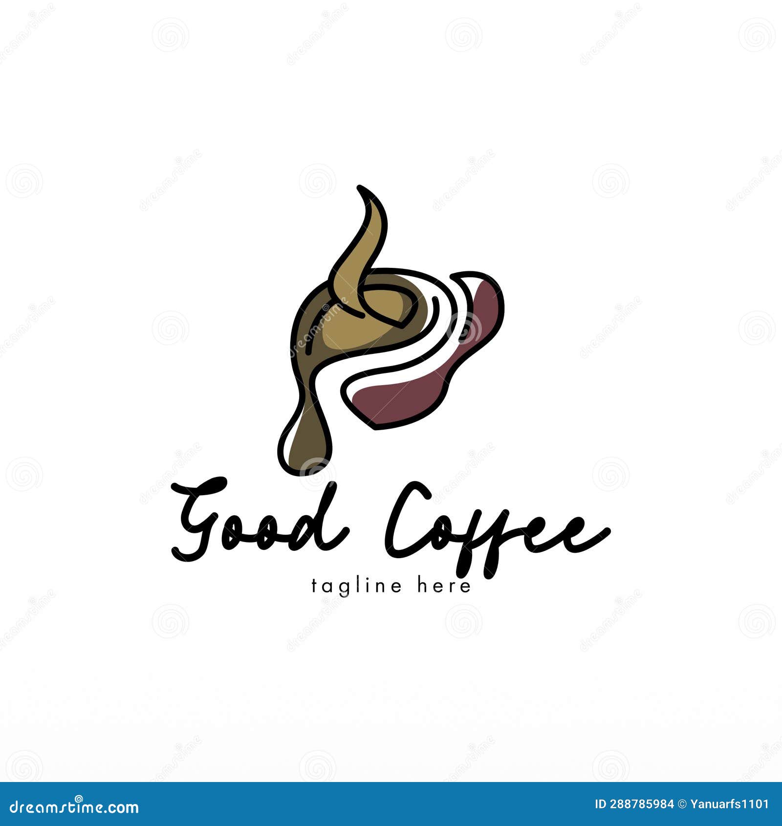 Coffee Logo Design Concept. Coffee Drink Logo Template Stock ...