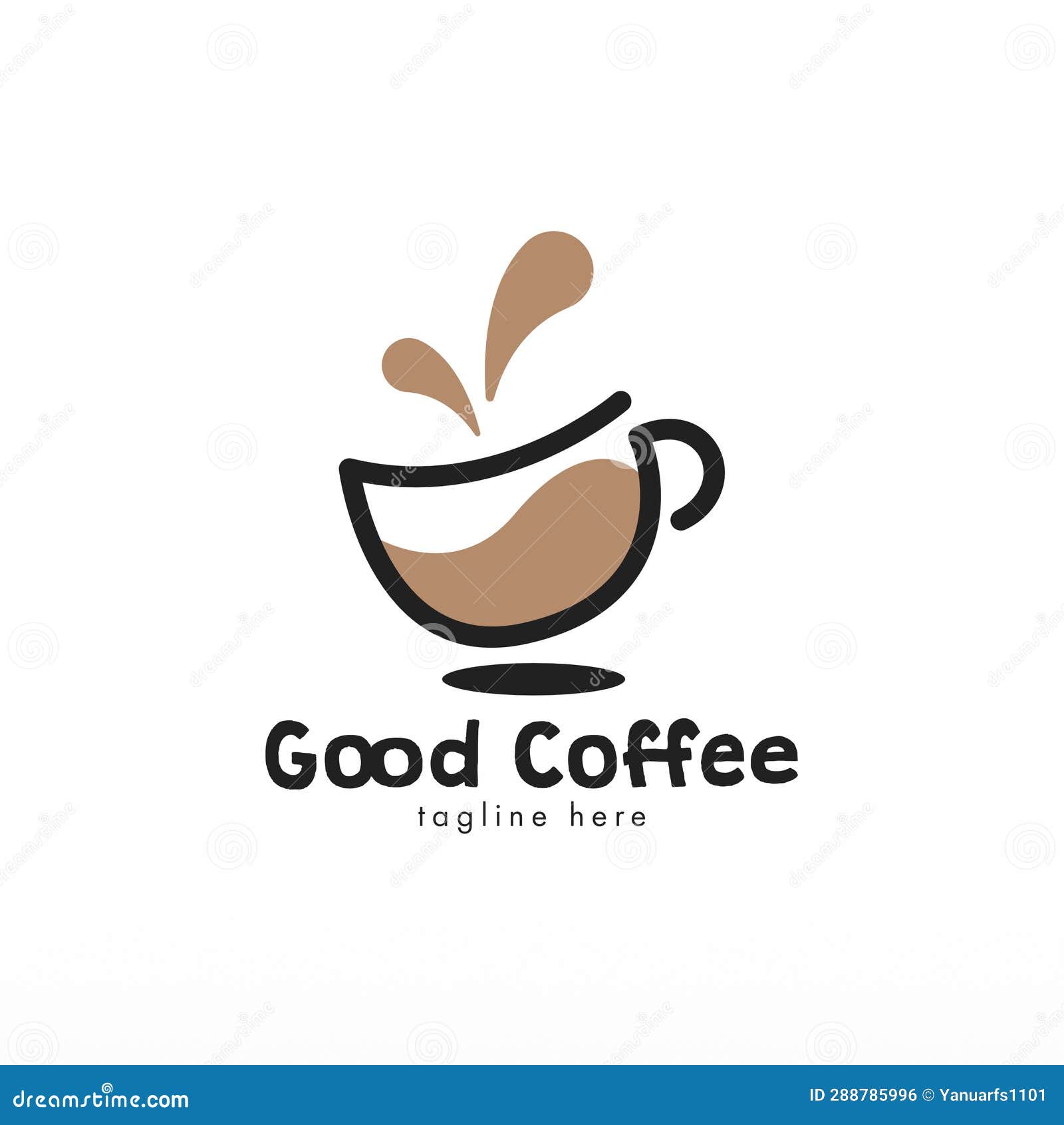 Coffee Logo Design Concept. Coffee Drink Logo Template Stock ...