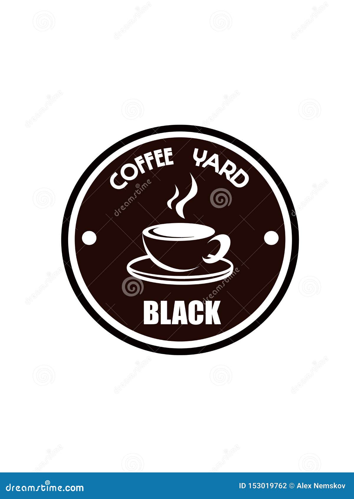 Coffee Logo on Light Background Stock Illustration - Illustration of ...