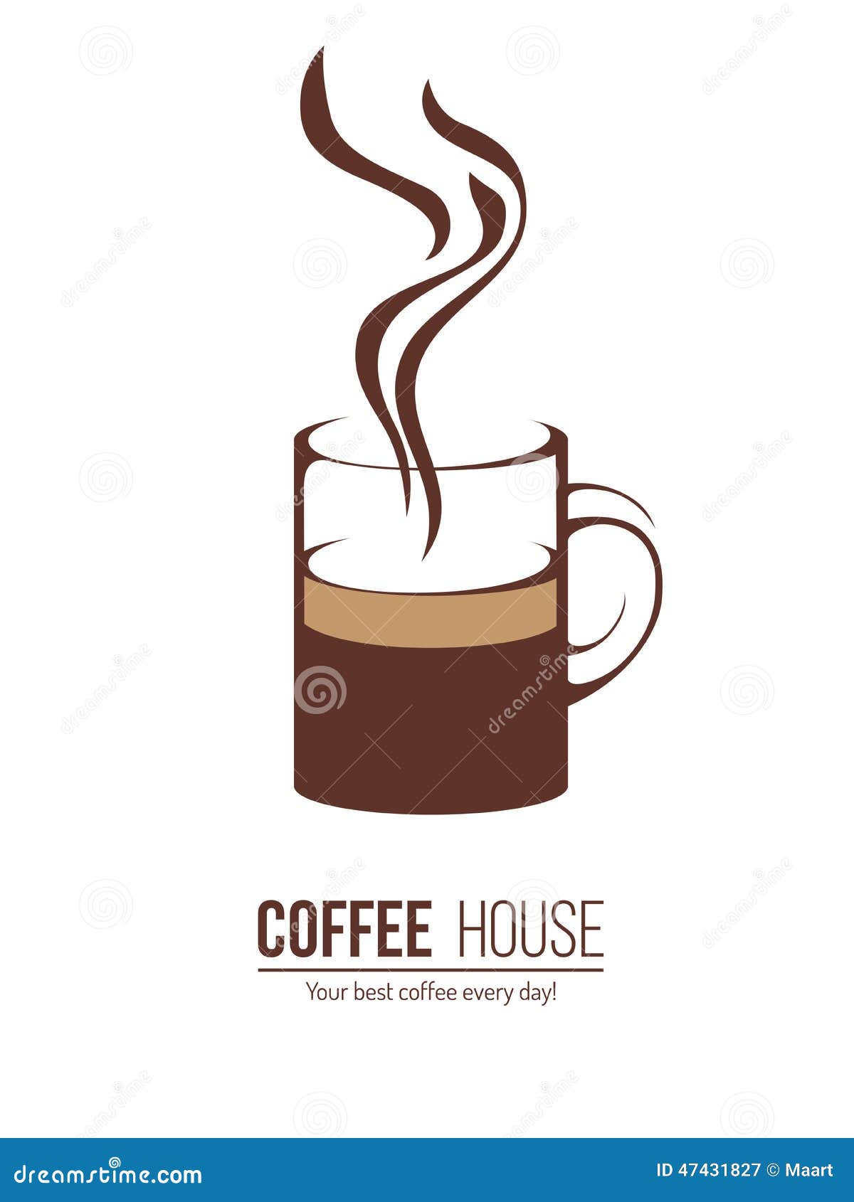 Coffee logo template stock vector. Illustration of froth - 47431827