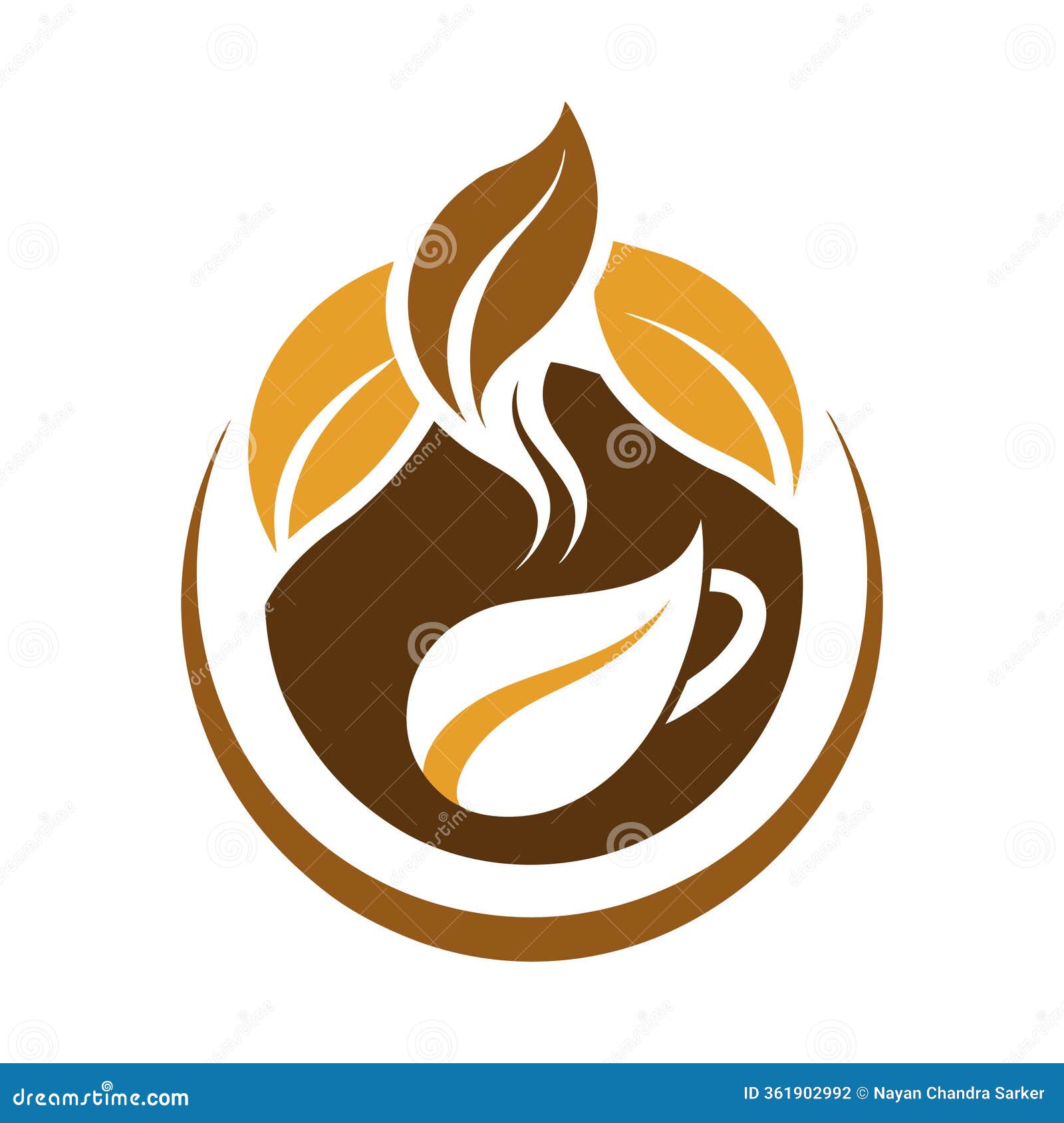 Coffee Logo Vector Art Illustration Stock Illustration - Illustration ...