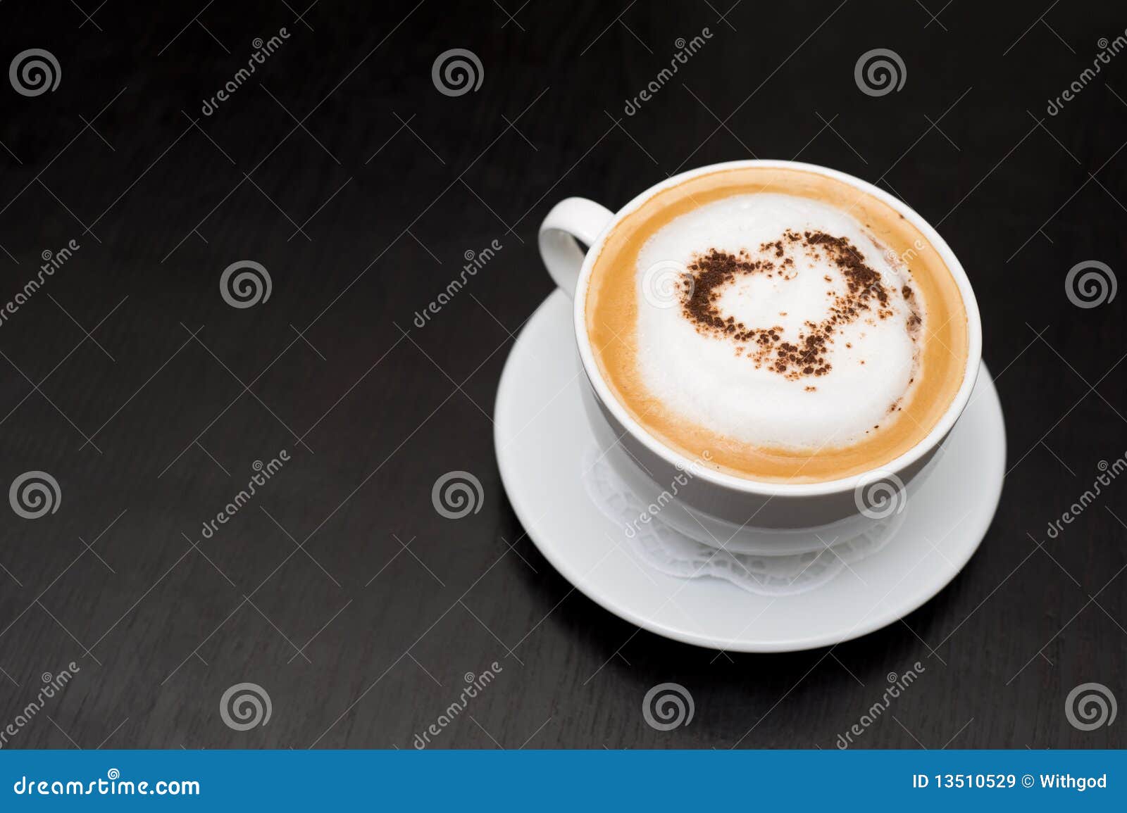 Coffee with love stock image. Image of copy, chip, cream - 13510529