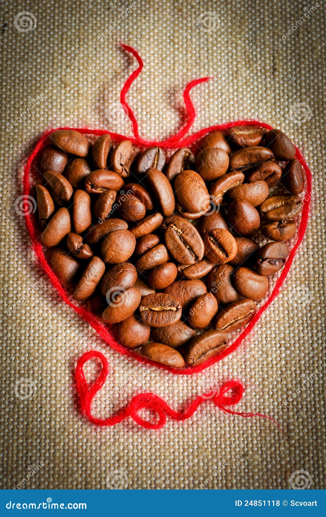 Coffee with love stock photo. Image of break, aroma, ribbon - 24851118