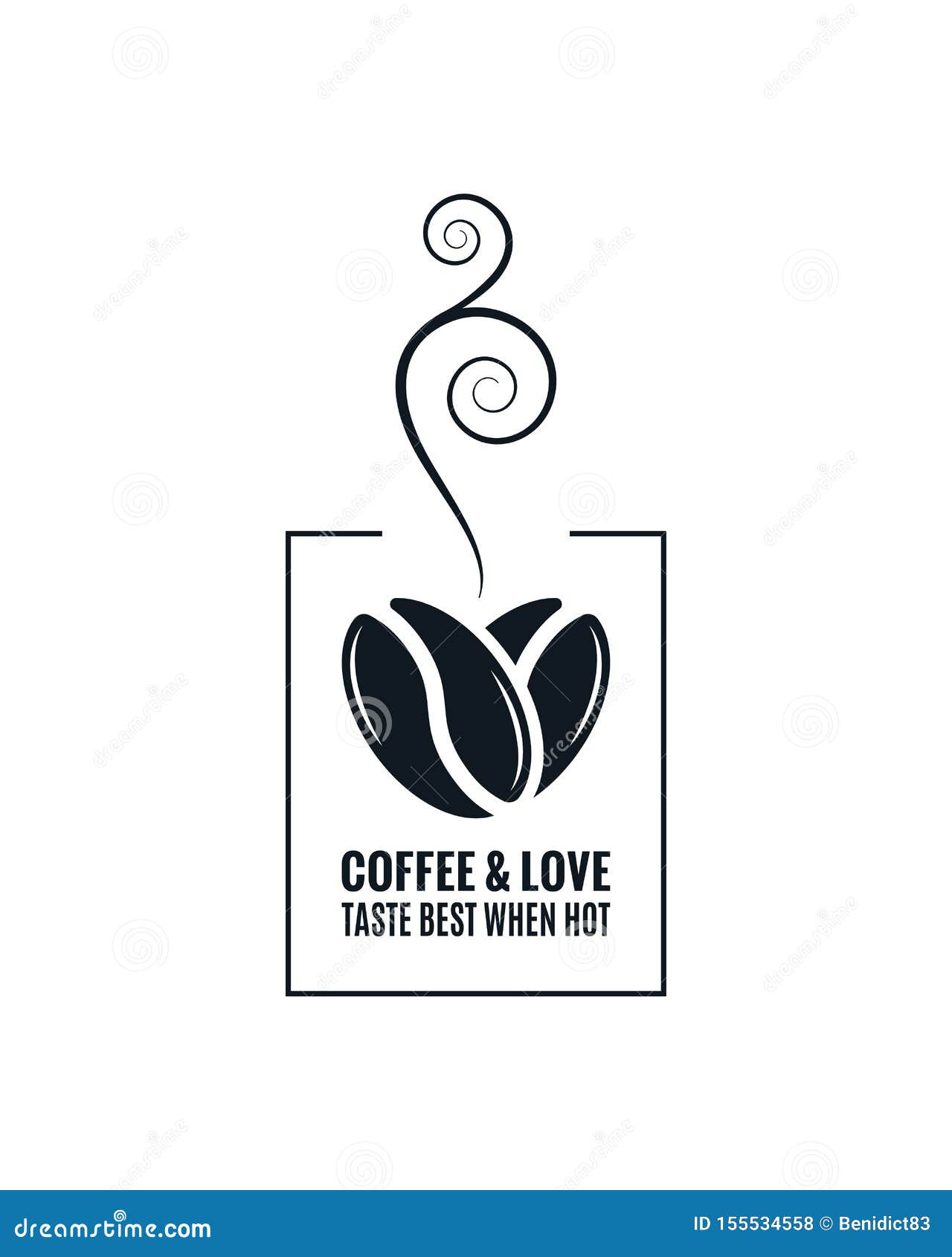 Coffee And Love Taste Best When Hot Lettering. Handwritten Proverb For ...