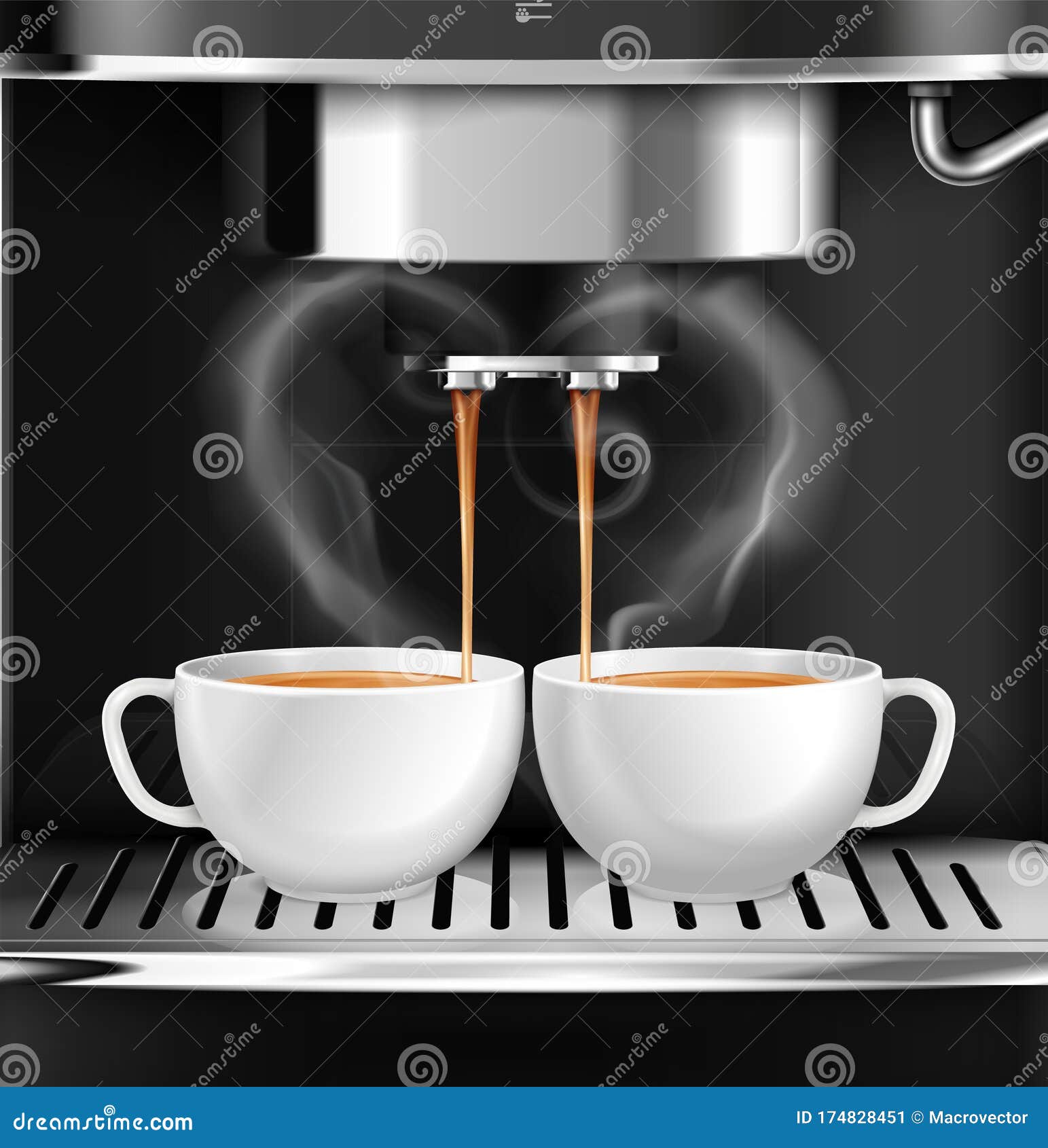 Coffee Machine Background stock illustration. Illustration of kitchen ...