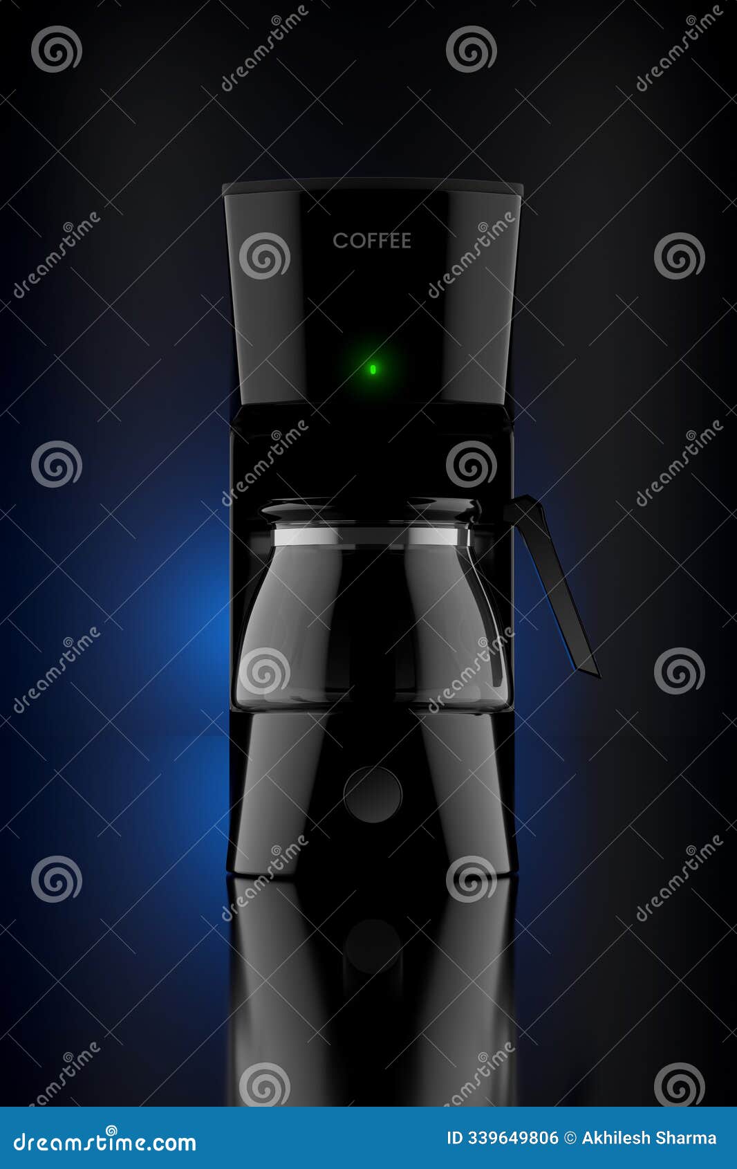 Coffee Machine In Cartoon Modern Style. Front View Of Coffee Machine ...