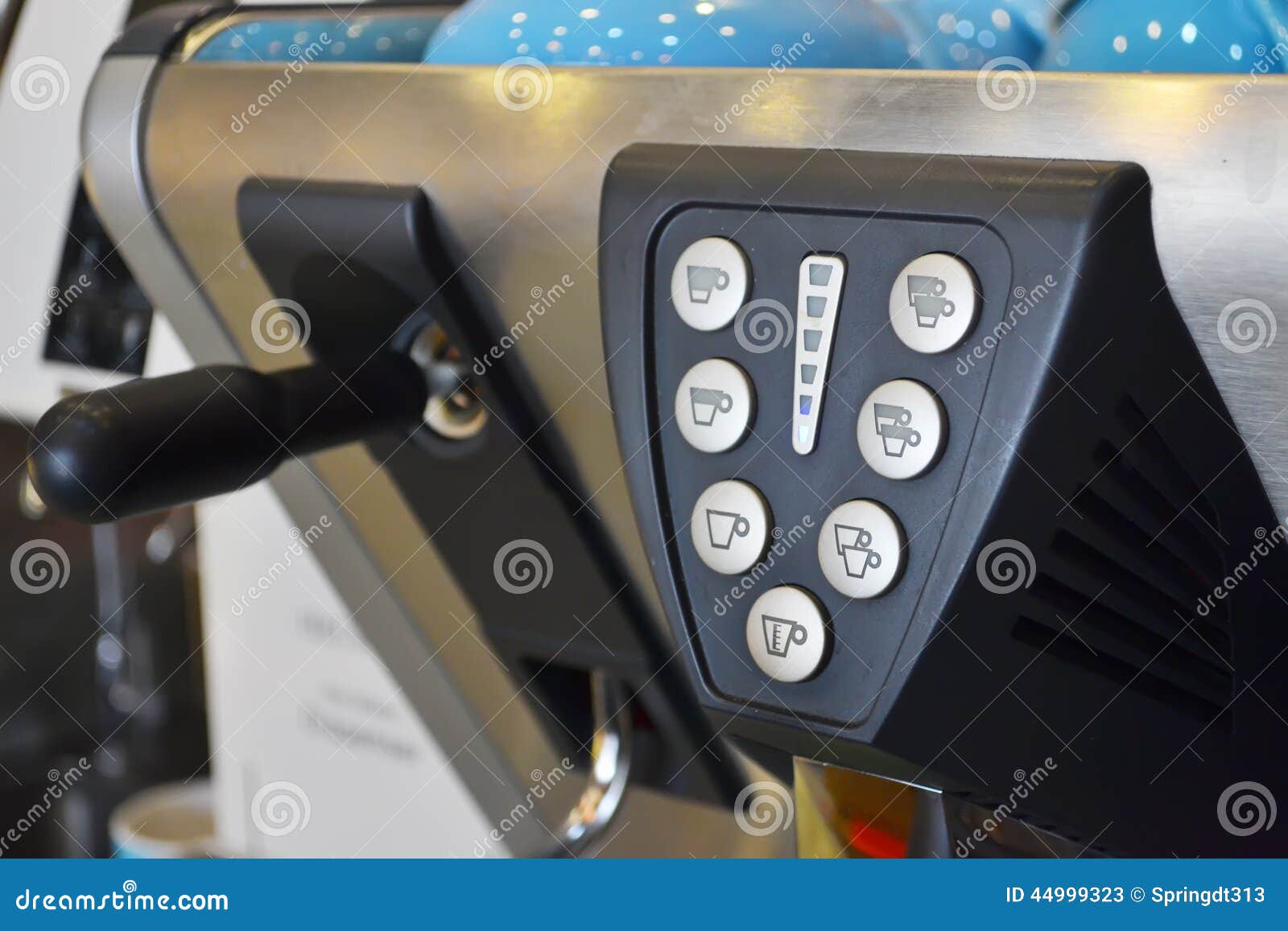 Coffee machine closeup stock image. Image of life, closeup - 44999323