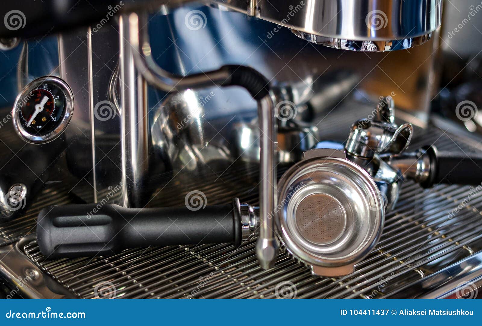 Coffee Machine in the Coffee House Stock Image - Image of machine ...