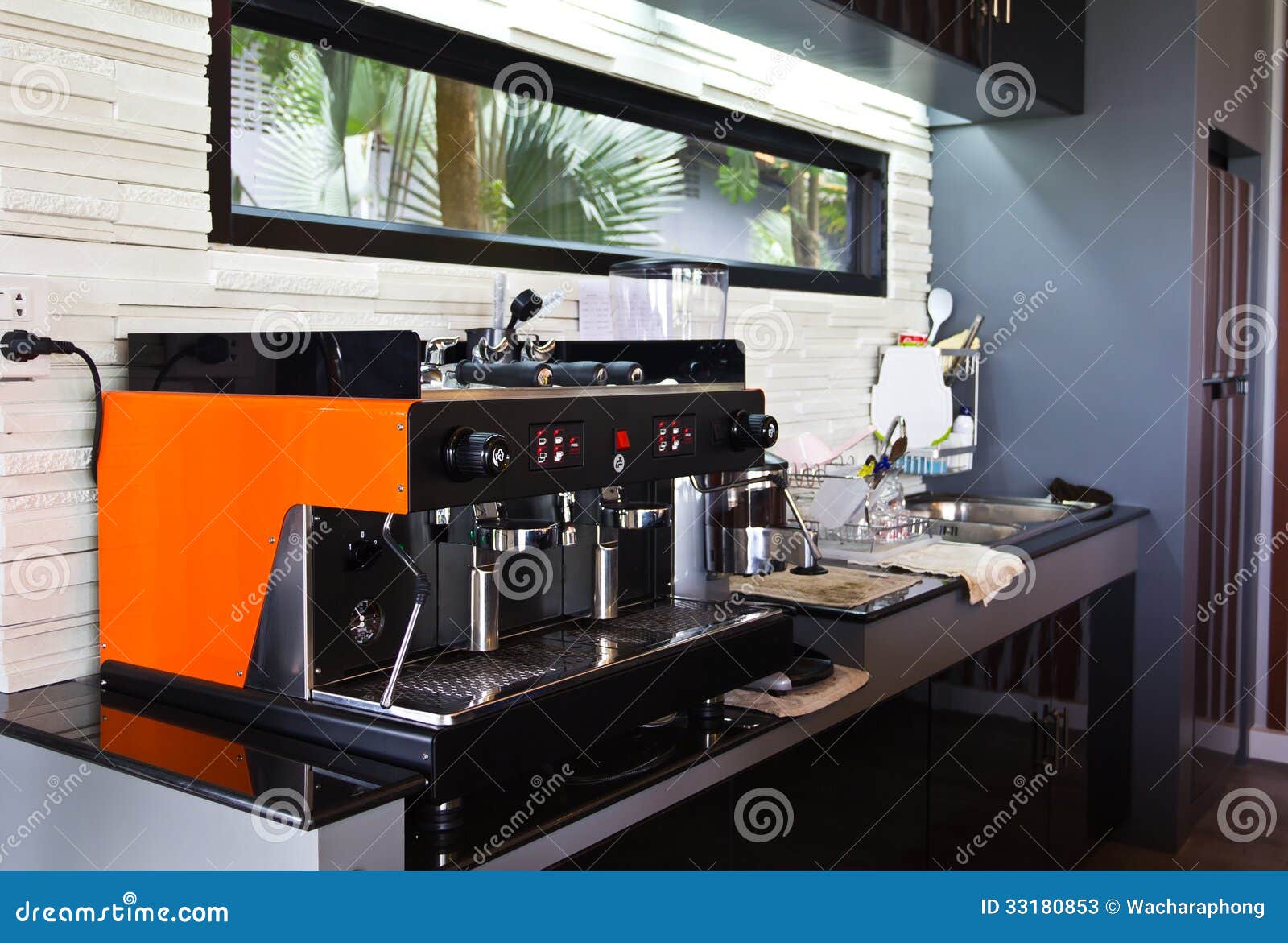 Coffee machine. stock image. Image of handling, tool - 33180853
