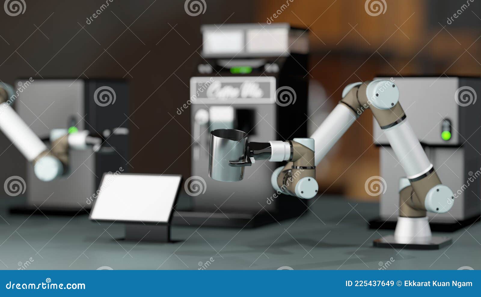 Coffee Machine Concept Automatic Stock Illustration - Illustration of ...