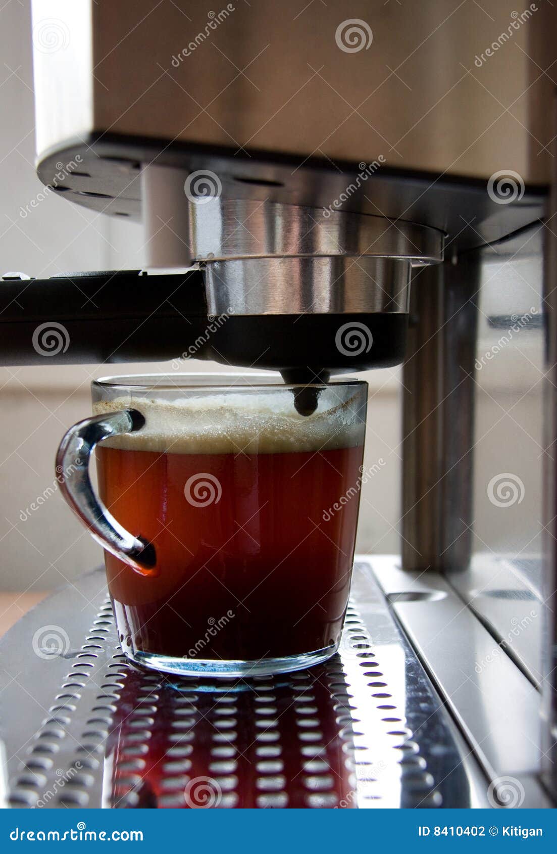 Coffee Machine and a Cup of Coffee Stock Photo - Image of maker, coffee ...