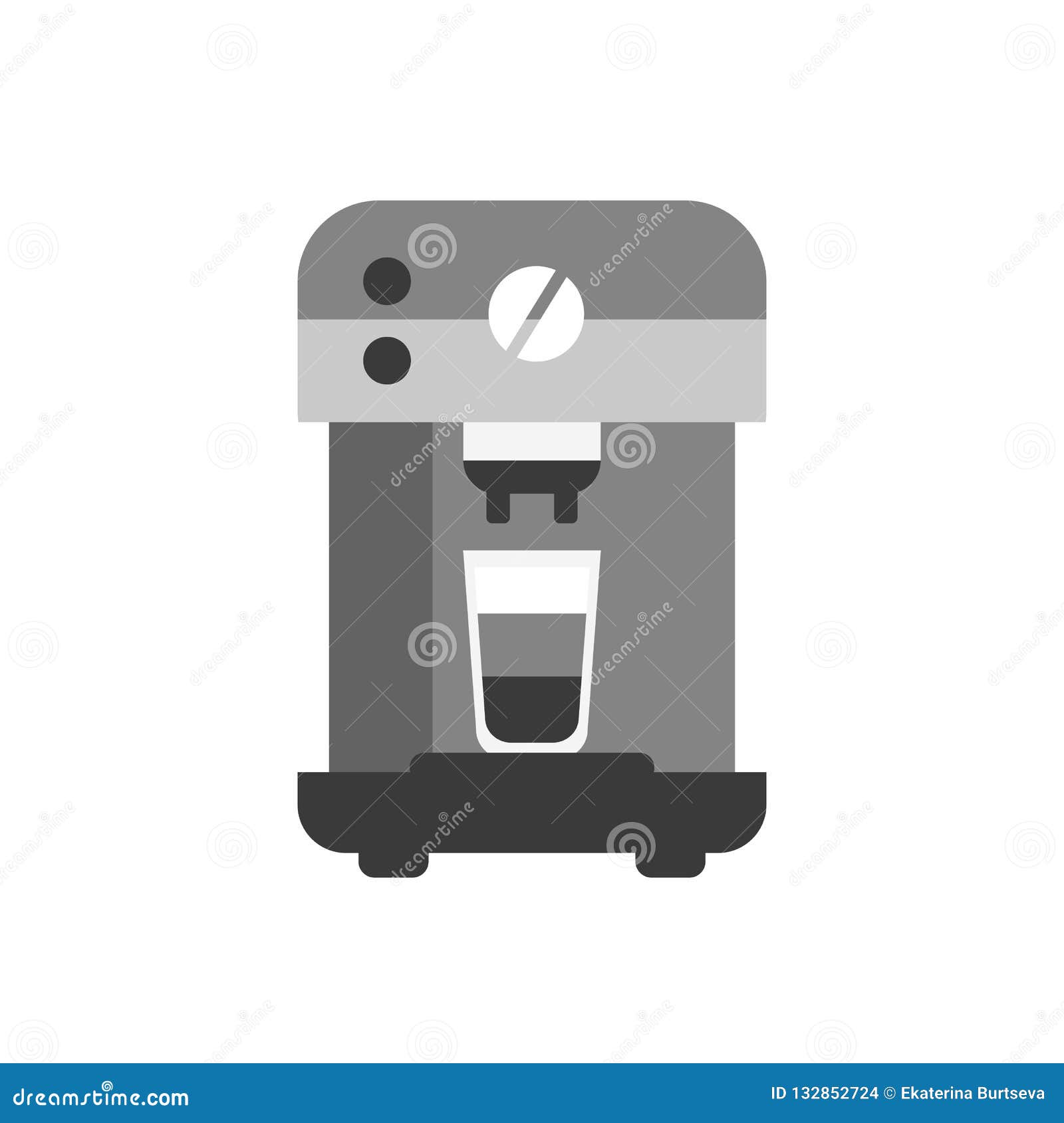 Coffee Machine Icon, Flat Style Modern Design Stock Vector ...