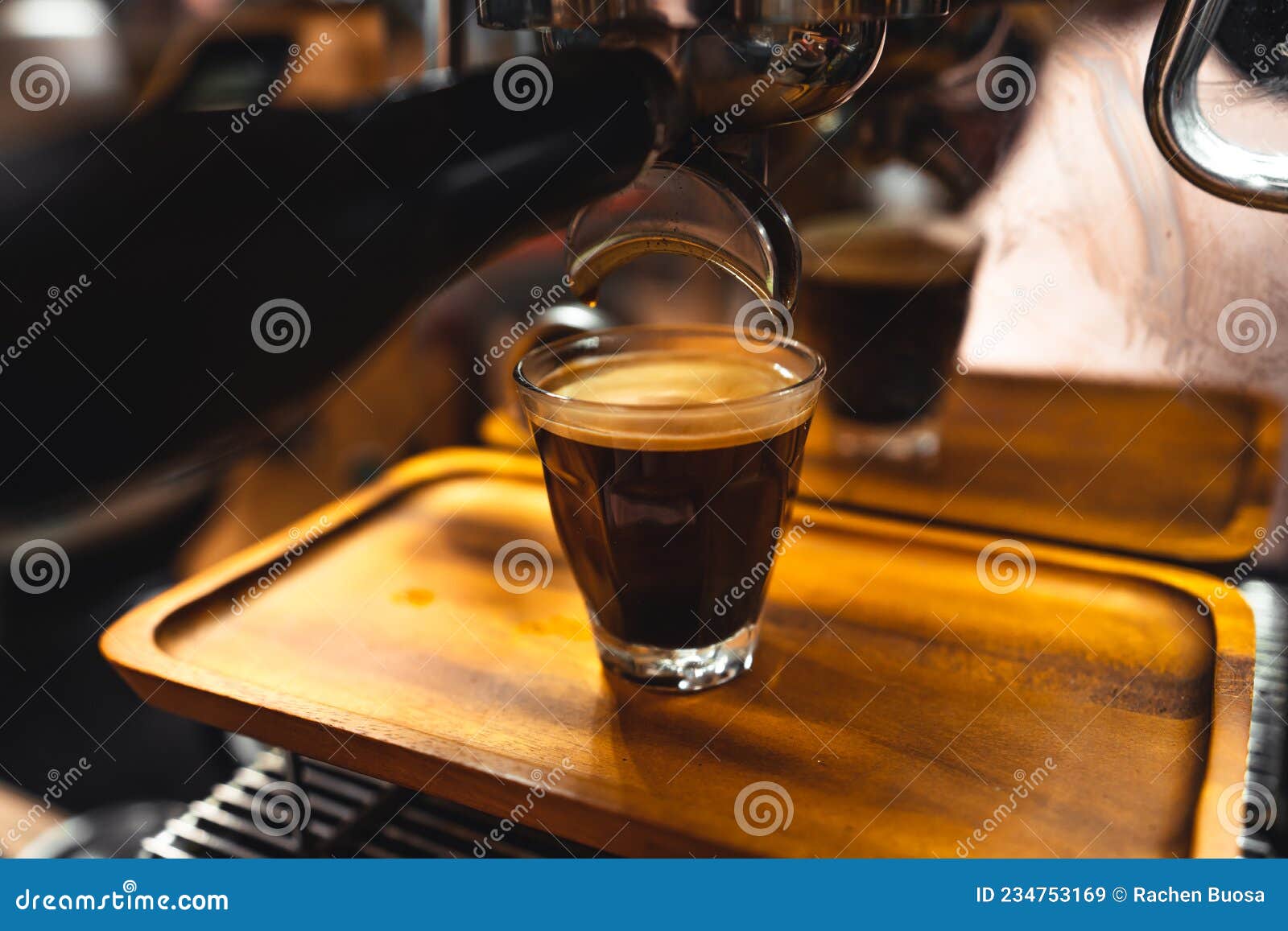 Coffee from the Machine in a Coffee Mug Stock Image - Image of detail ...