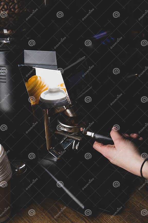 Coffee Machine and Powder for Making Beverages Stock Photo - Image of ...
