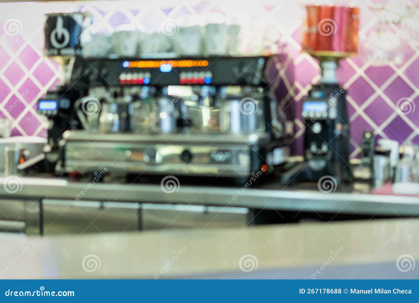 Coffee Machine for the Preparation of Espresso Coffee in a Coffee Shop ...