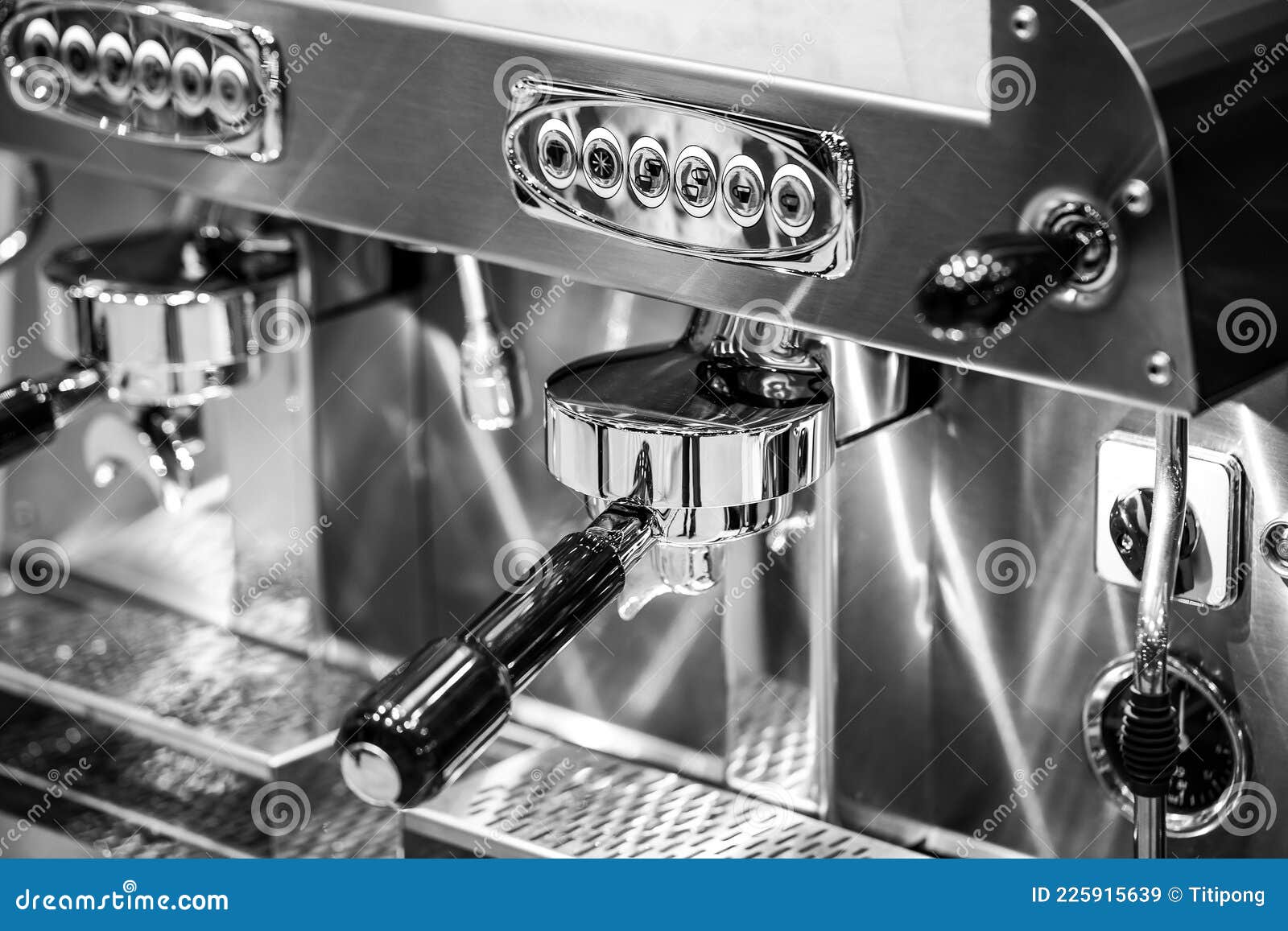 Coffee Machine Ready To Use Stock Image - Image of barrister, beans ...