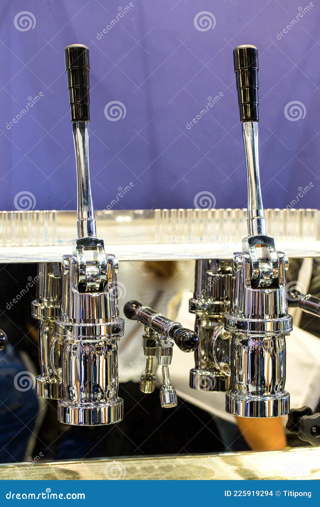 Coffee Machine Ready To Use Stock Photo - Image of counter, cappucino ...