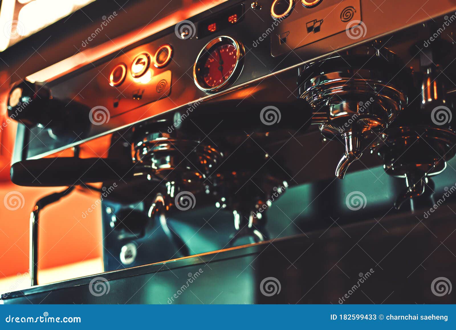 The Coffee Machine at Coffee Shop Stock Image - Image of caffeine, work ...