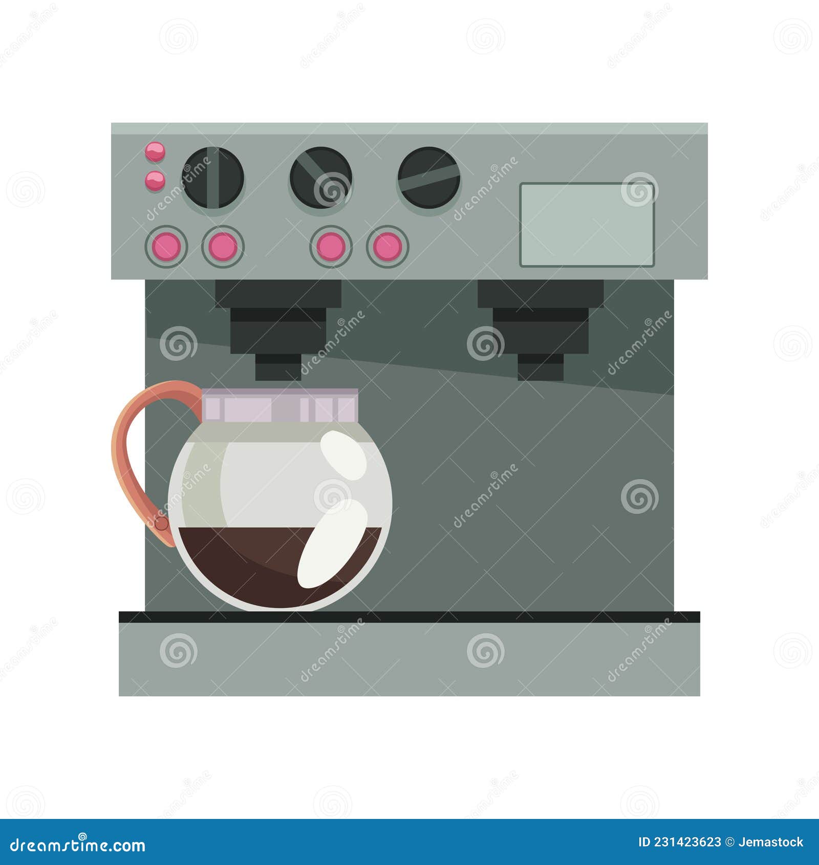 Coffee machine shop stock vector. Illustration of electric - 231423623