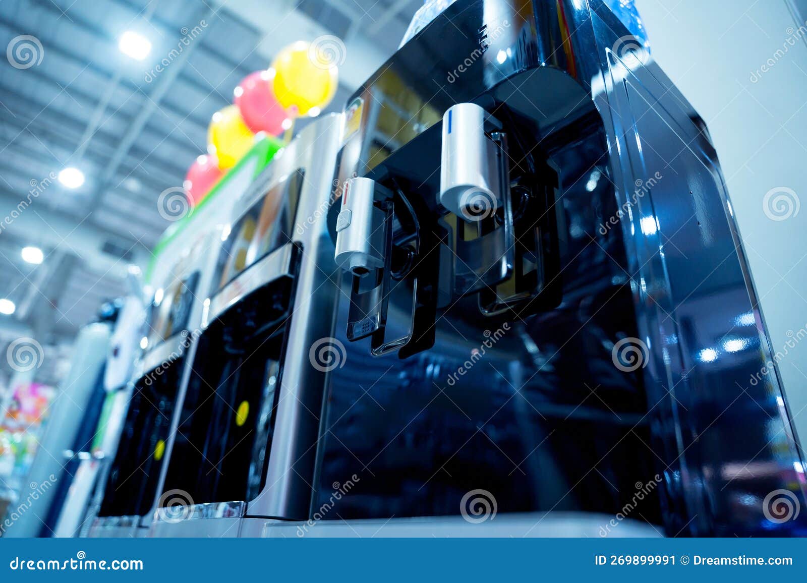 Coffee Machine in the Showroom of a Large Store Stock Image - Image of ...