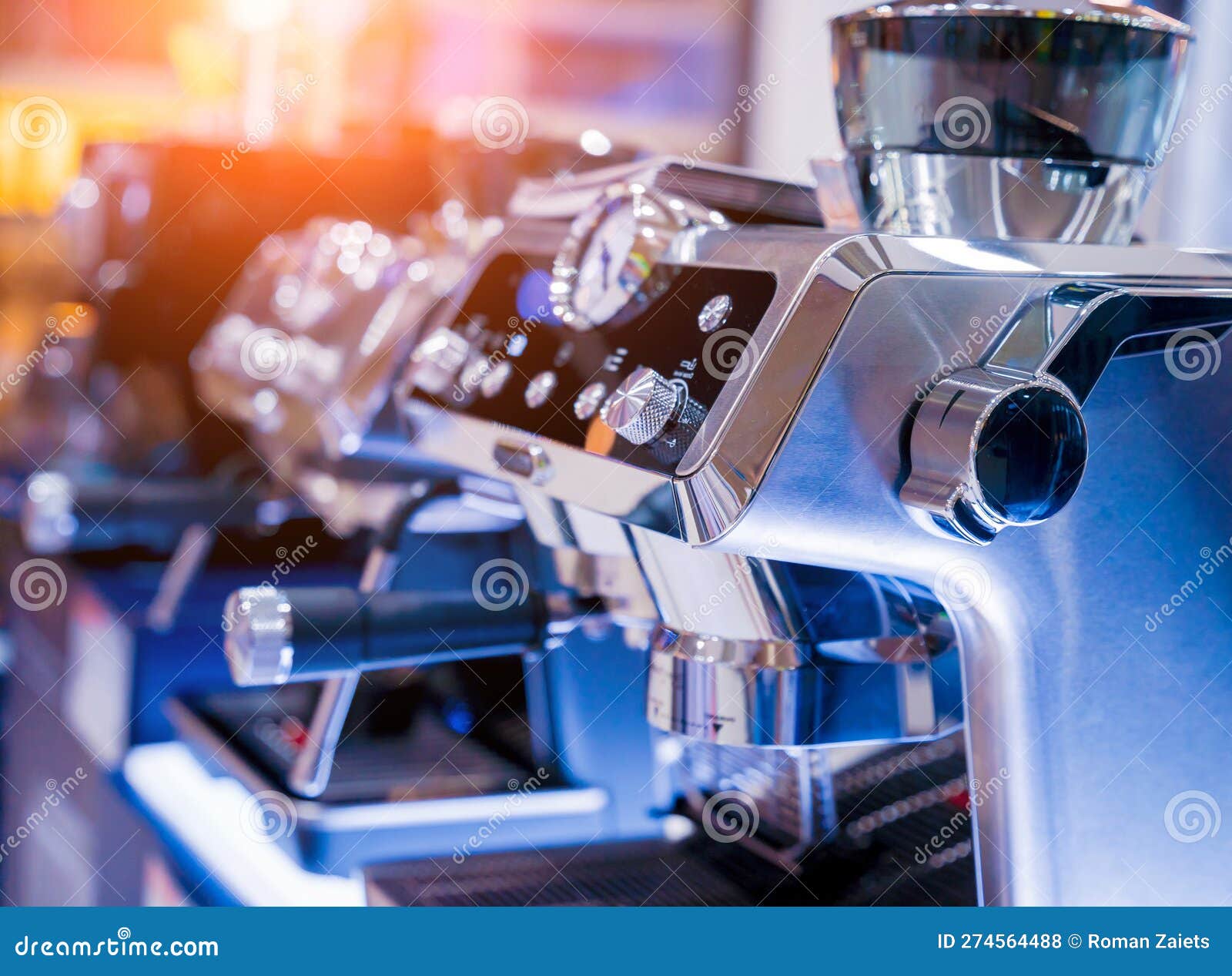 Coffee Machine in the Showroom of a Large Store Stock Photo - Image of ...