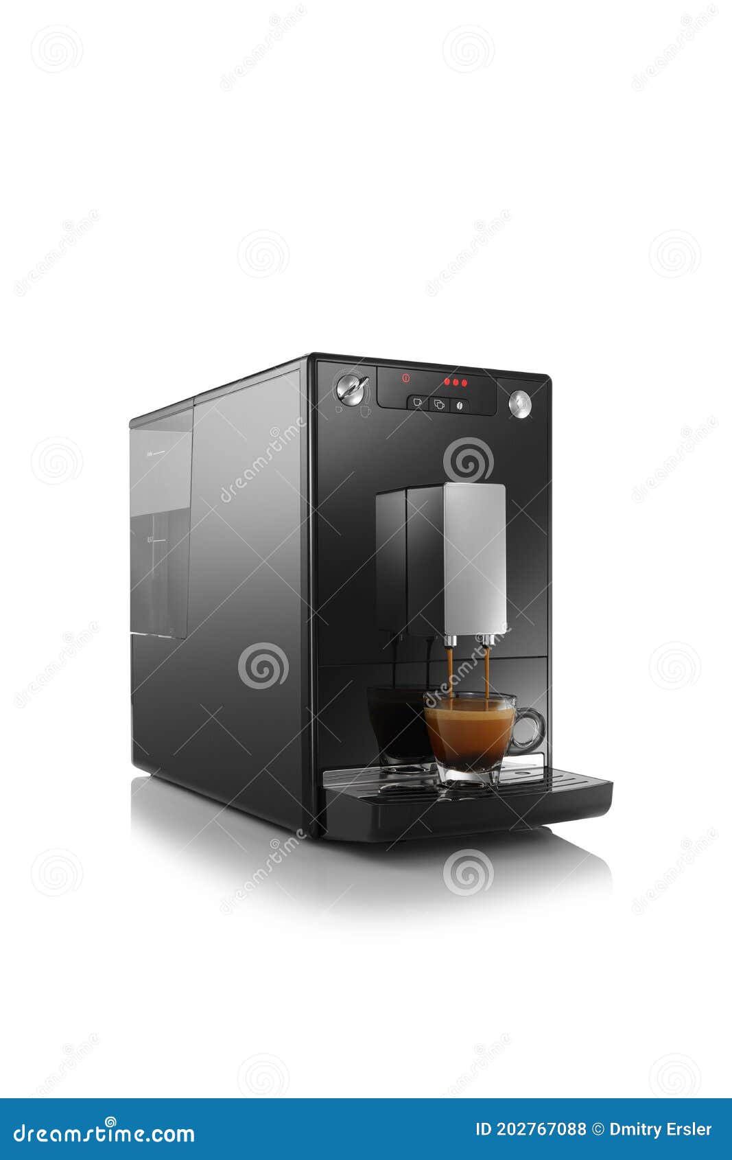 Coffee Machine on White Background Stock Photo - Image of coffee ...