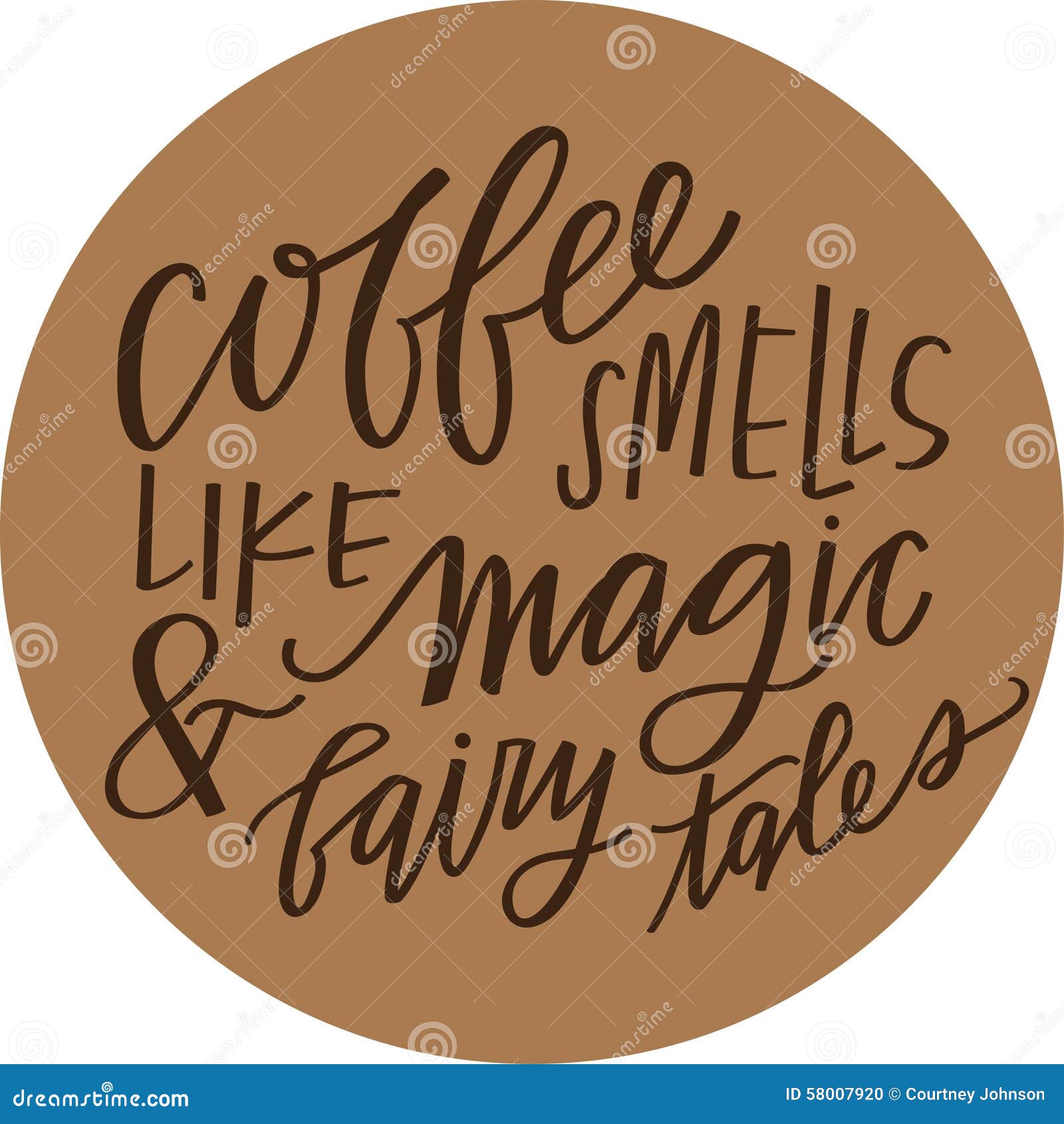 Coffee Magic stock vector. Illustration of smell, tales - 58007920