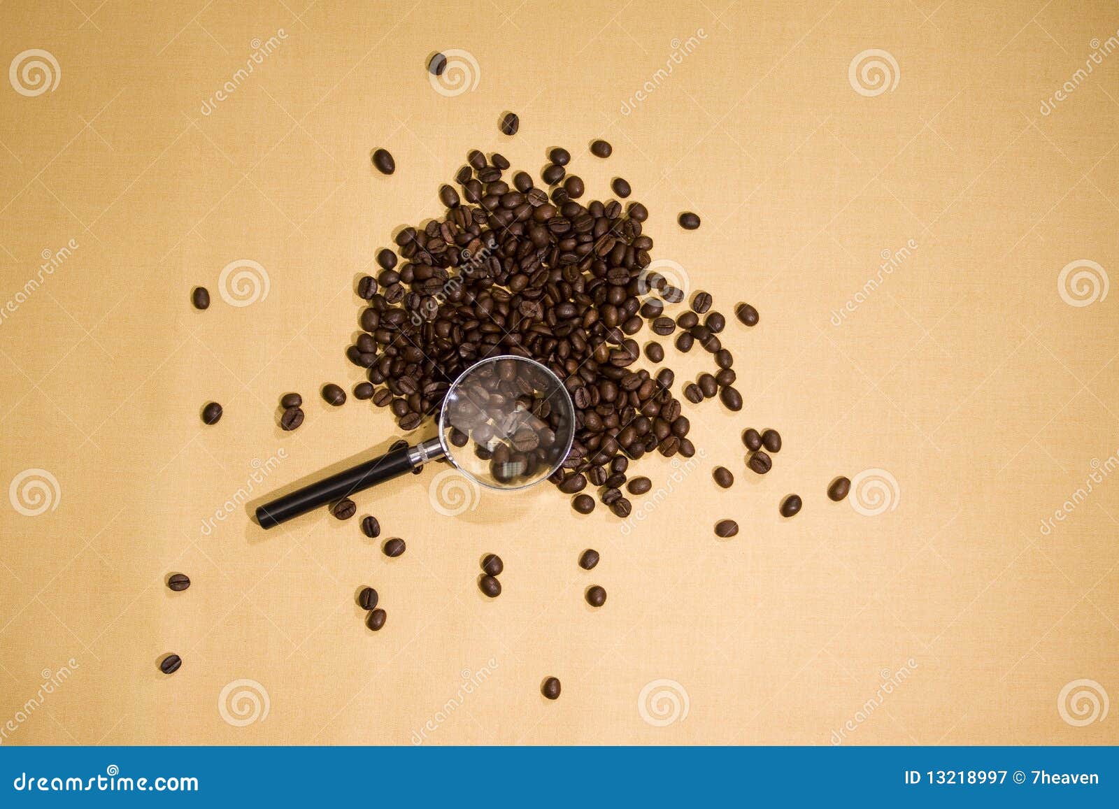 Coffee magnifier stock image. Image of examination, search - 13218997