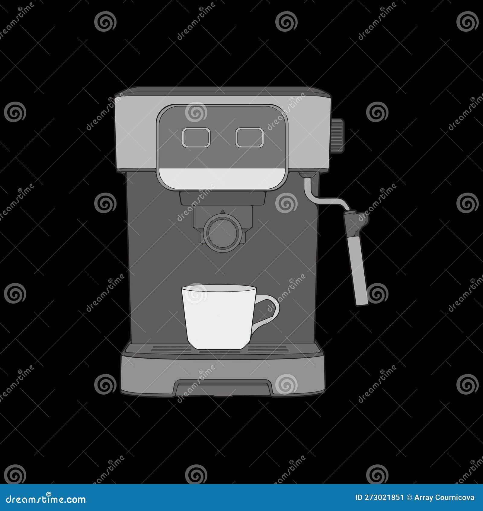 Coffee Maker Hand Drawing Vector, Coffee Maker Drawn in a Sketch Style ...