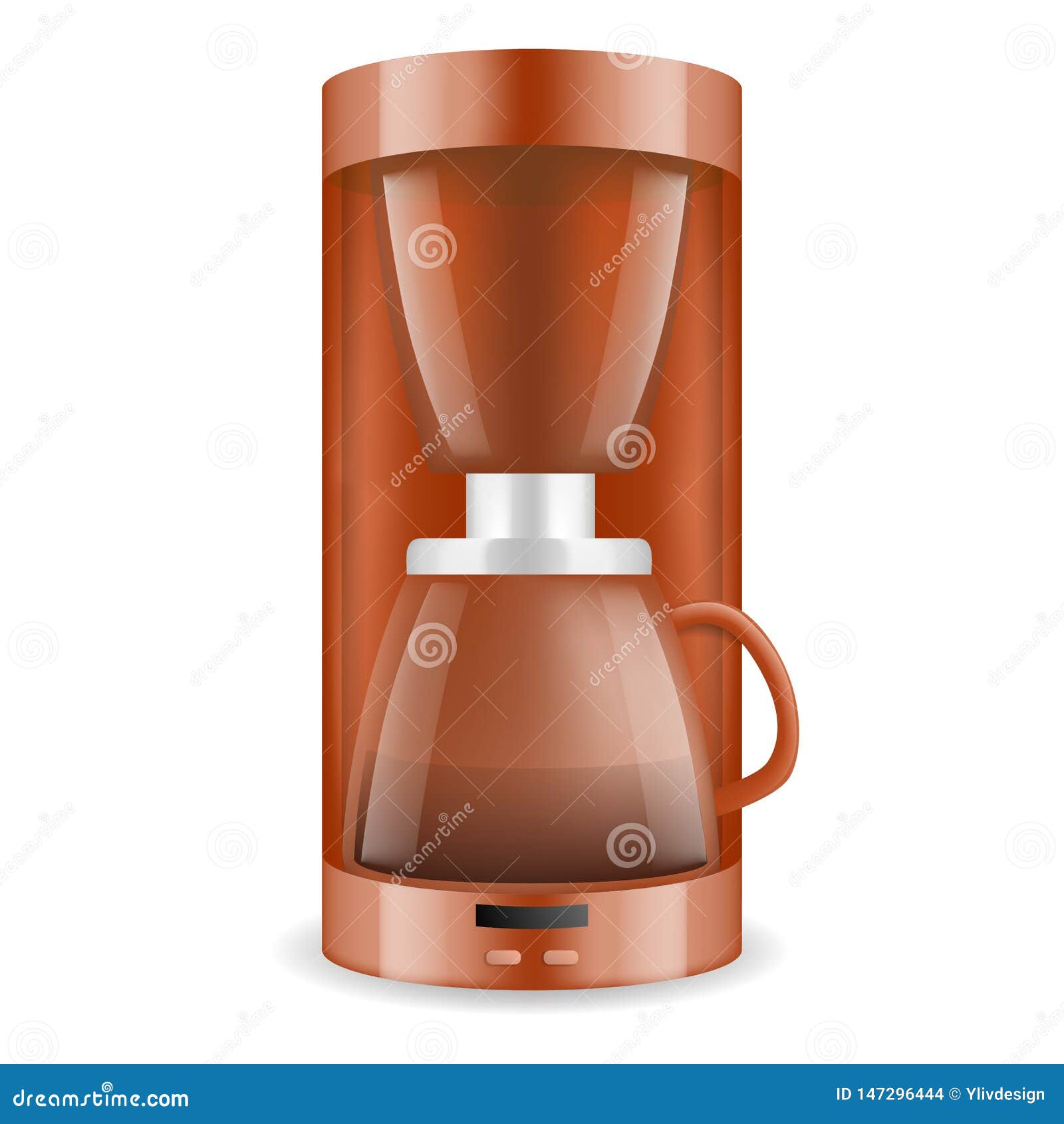 Coffee Maker Icon, Realistic Style Stock Vector - Illustration of ...
