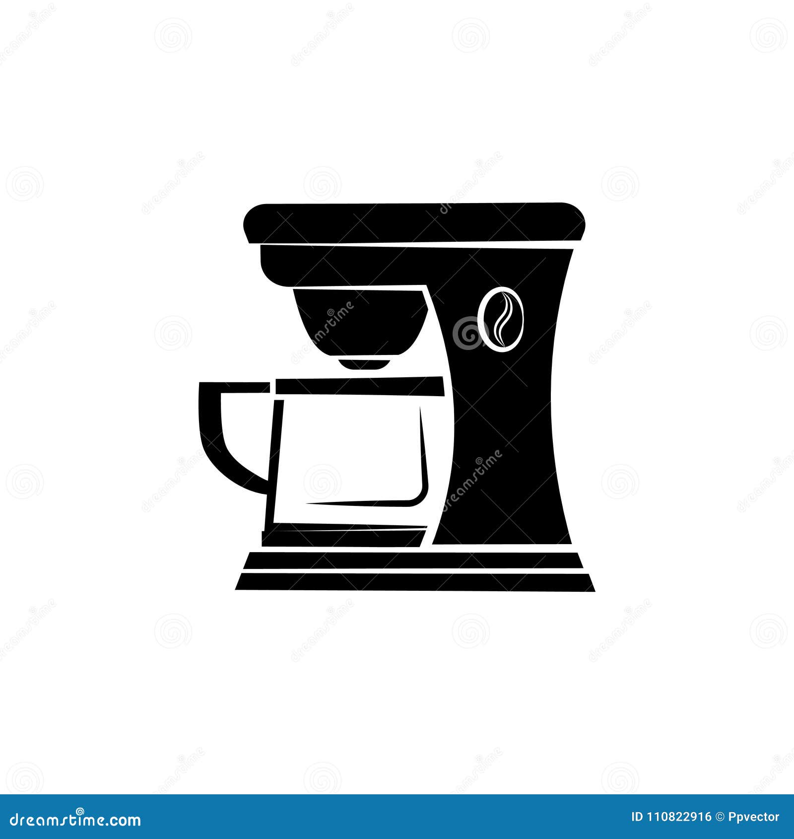 Coffee maker icon symbol stock illustration. Illustration of household ...