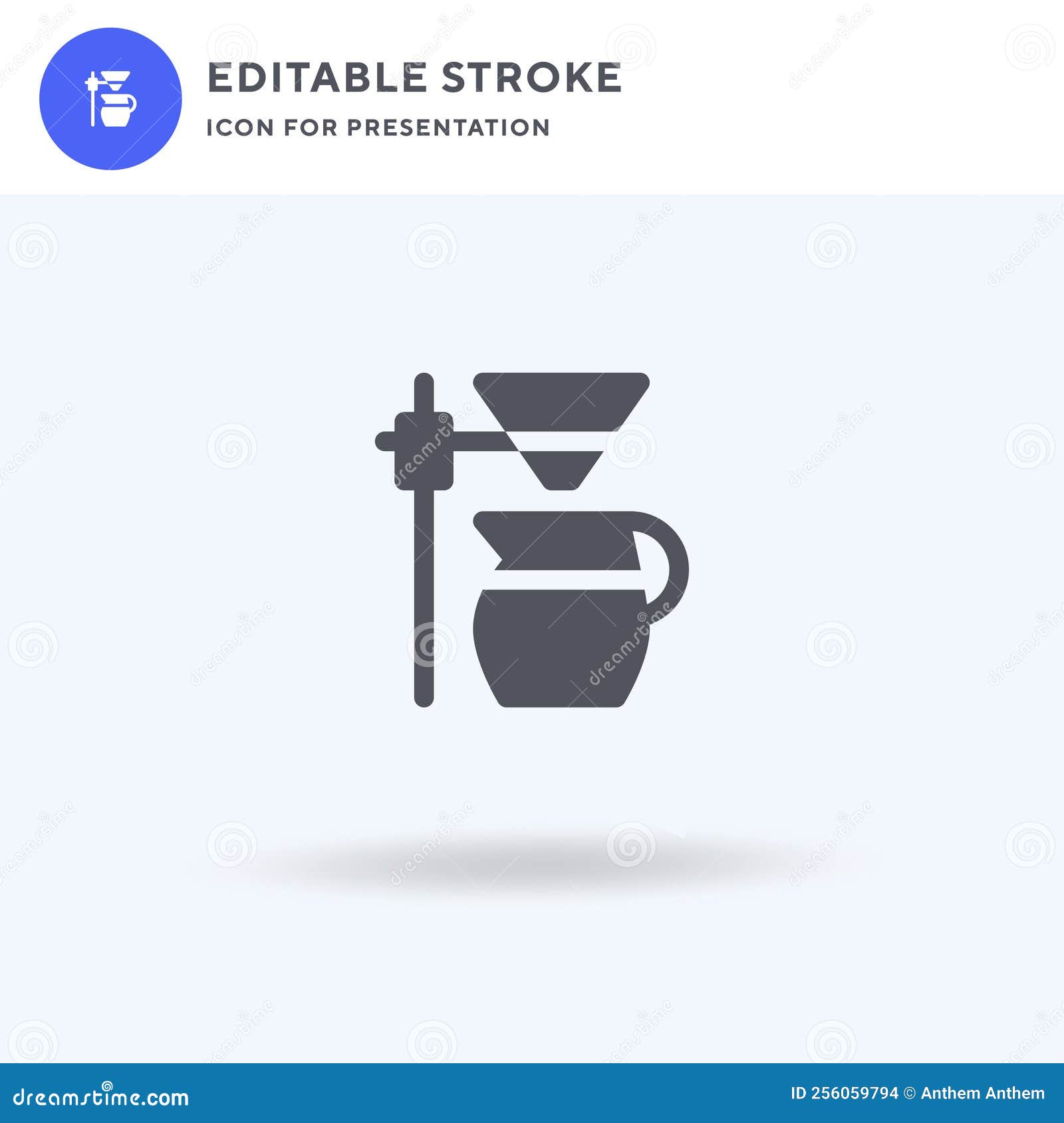 Coffee Maker Icon Vector, Filled Flat Sign, Solid Pictogram Isolated on ...