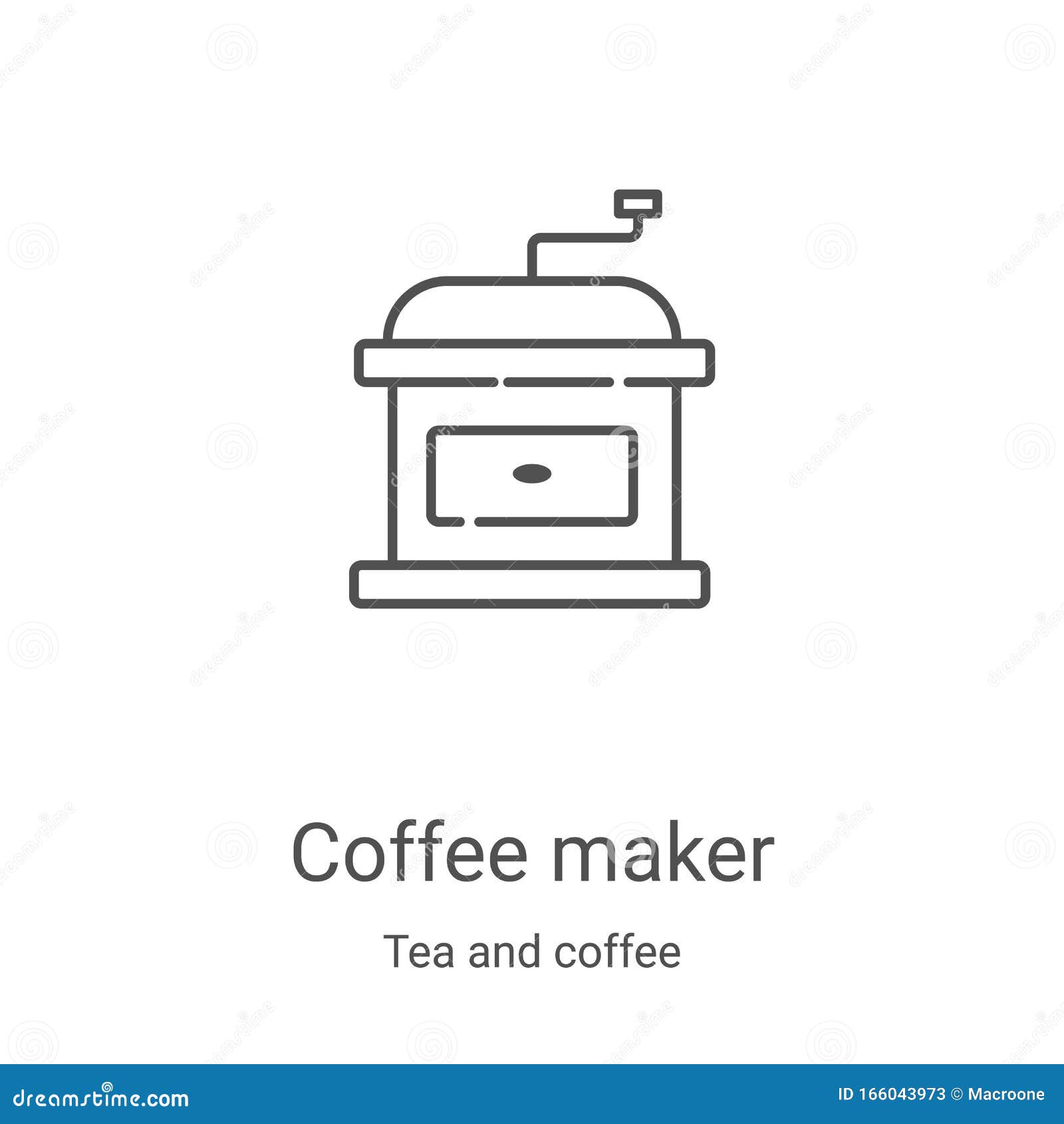 Coffee Maker Icon Vector from Tea and Coffee Collection. Thin Line ...