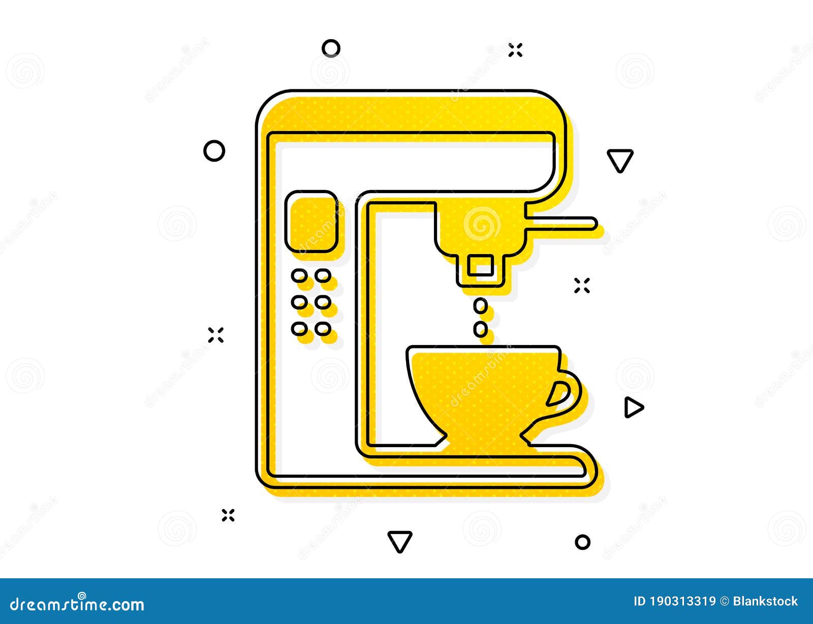 Coffee Maker Icon. Vending Machine Sign. Make Tea. Vector Stock Vector ...