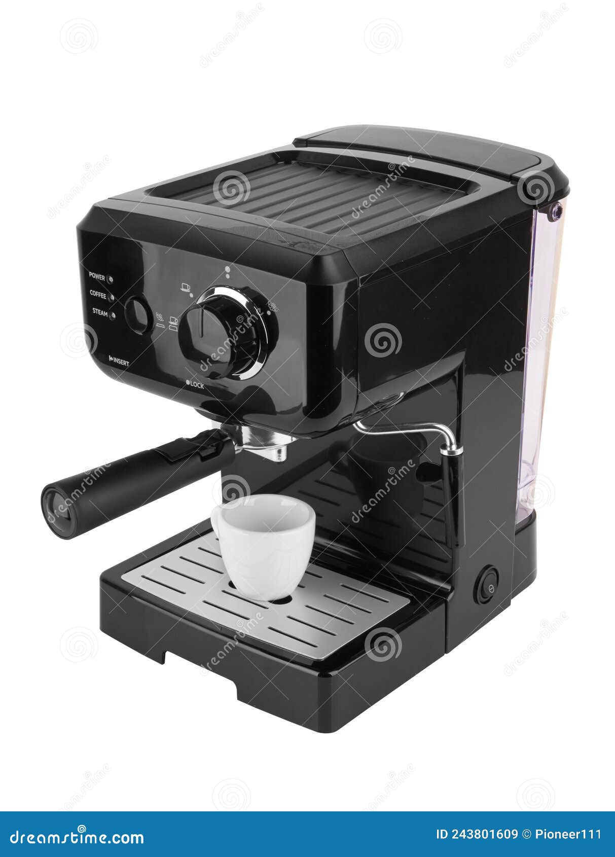 Coffee maker isolated stock image. Image of electrical - 243801609