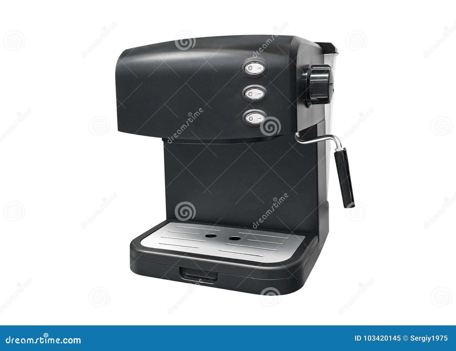 Coffee Maker Isolated on White Background Stock Image - Image of ...