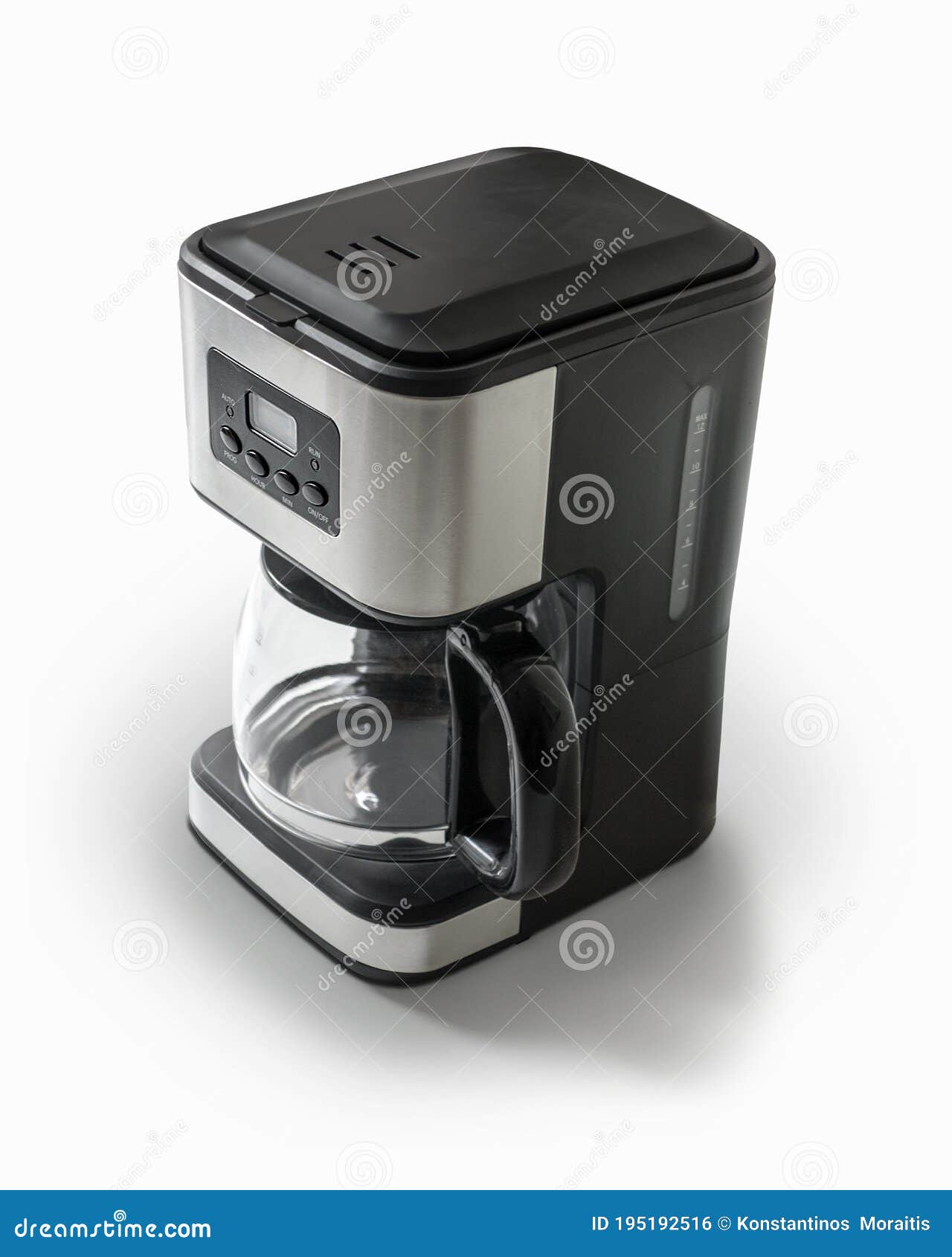 Coffee Maker Isolated on White Stock Photo - Image of people, drink ...