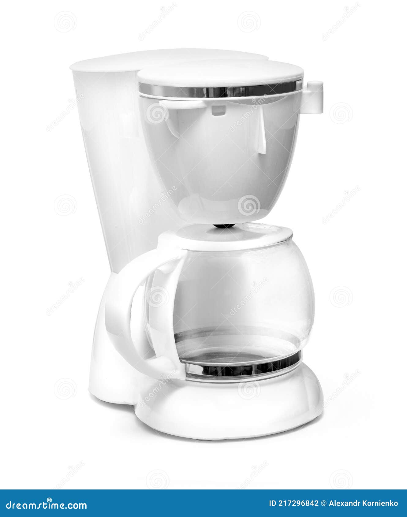 Coffee Maker Isolated on White Stock Photo - Image of appliance, cutout ...