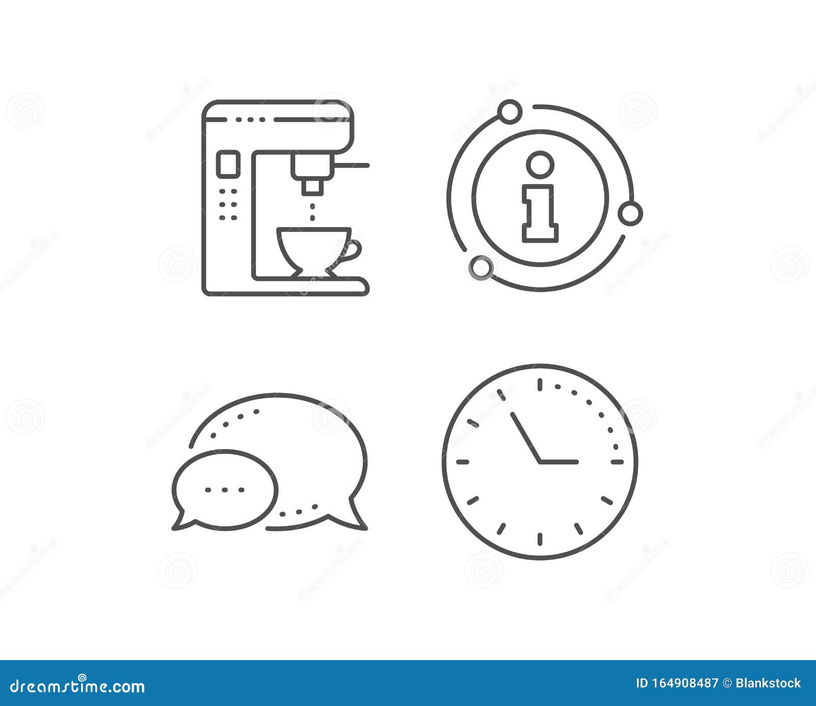 Coffee Maker Line Icon. Vending Machine Sign. Make Tea. Vector Stock ...