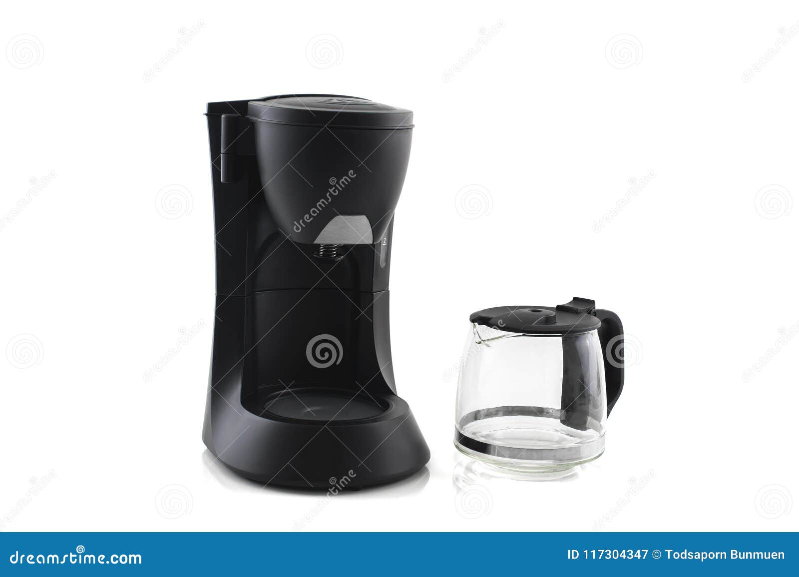 Coffee Maker Machine Isolated on White Background Stock Image - Image ...