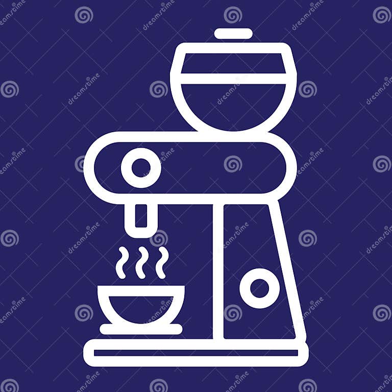 Coffee Maker Machine. Vector Illustration Decorative Design Stock ...
