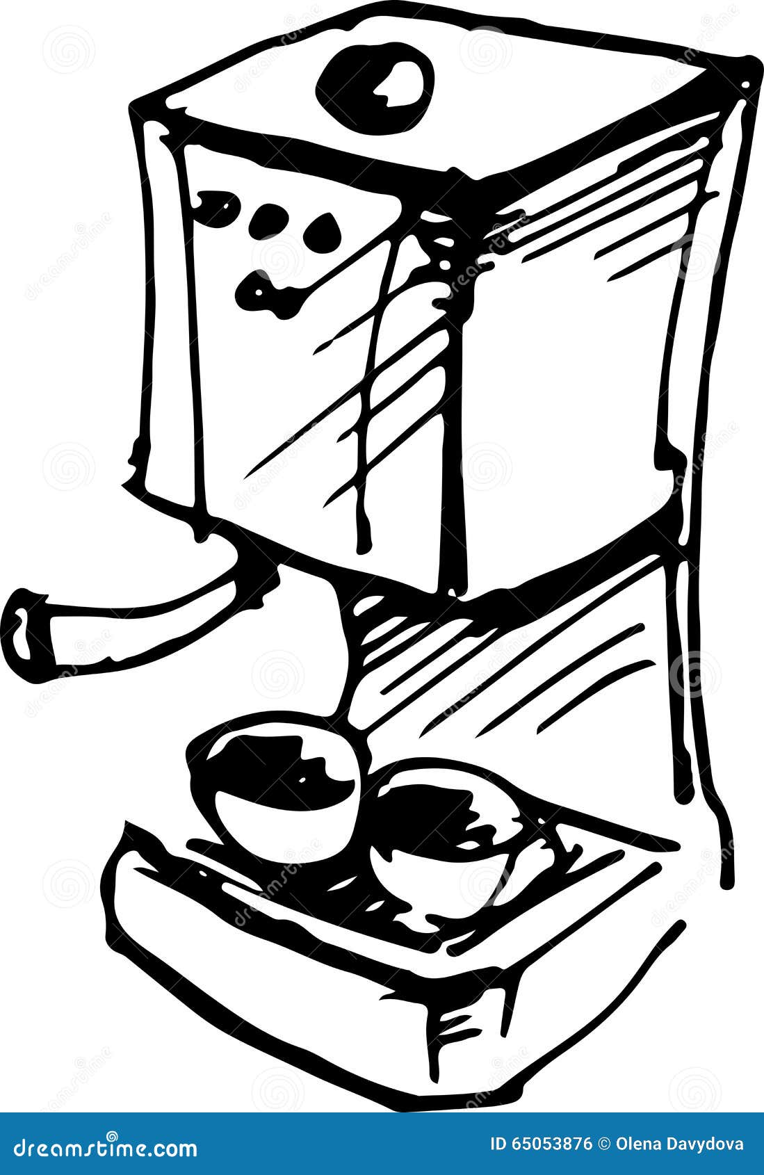 Coffee Maker. Vector Illustration Stock Vector - Illustration of ...