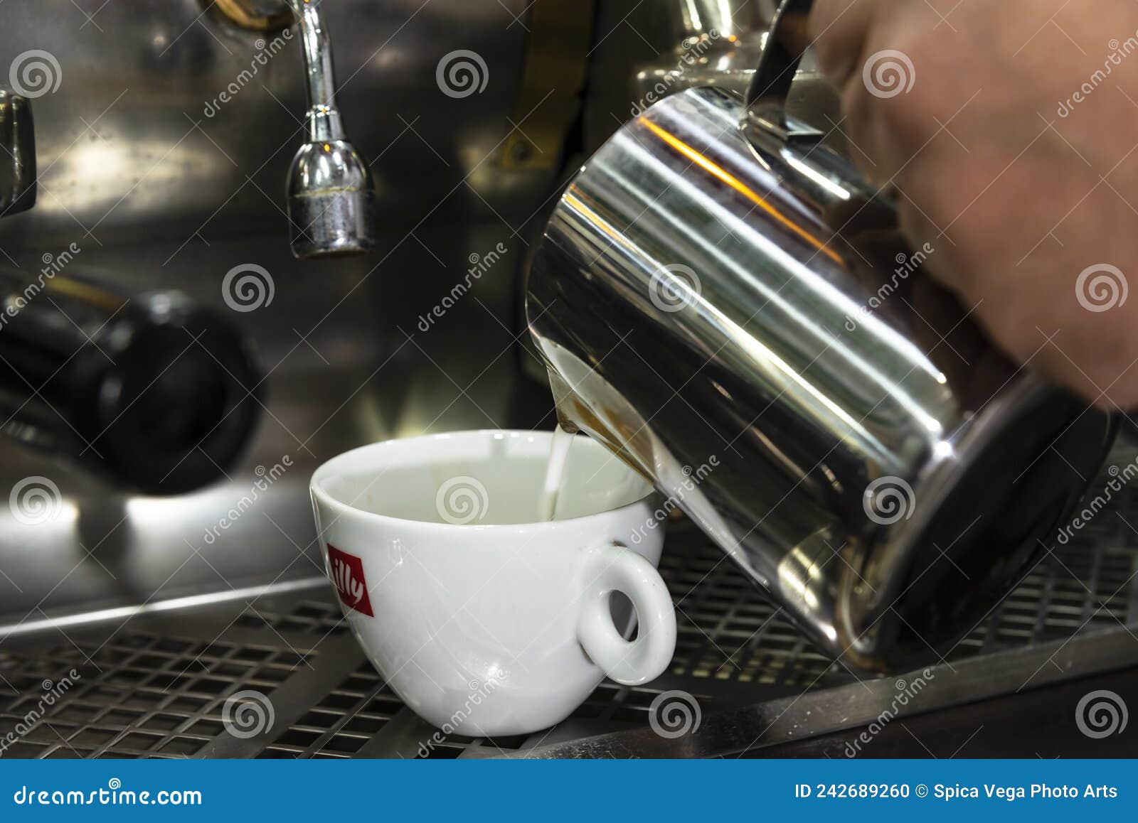 Coffee Making Machines, Coffee Making Process Stock Photo - Image of ...