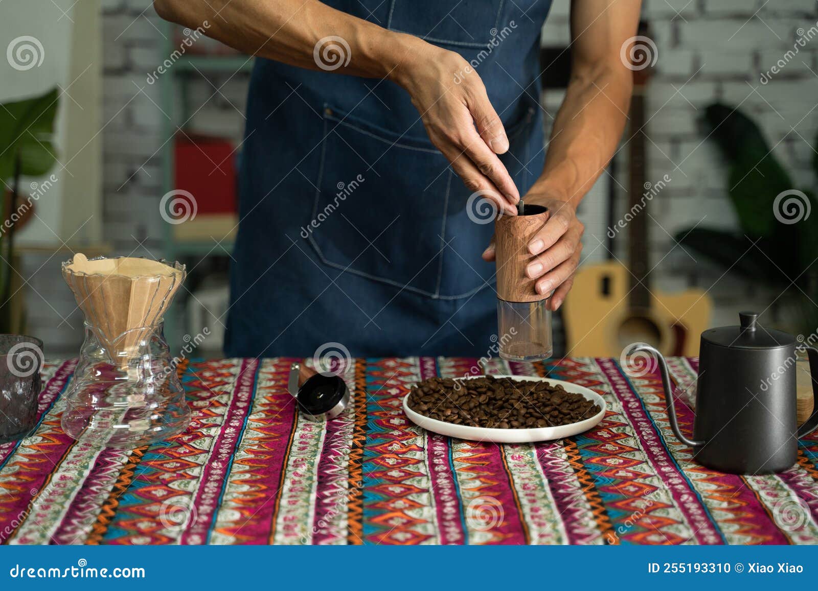 Coffee stock photo. Image of asian, beans, black, dish - 255193310